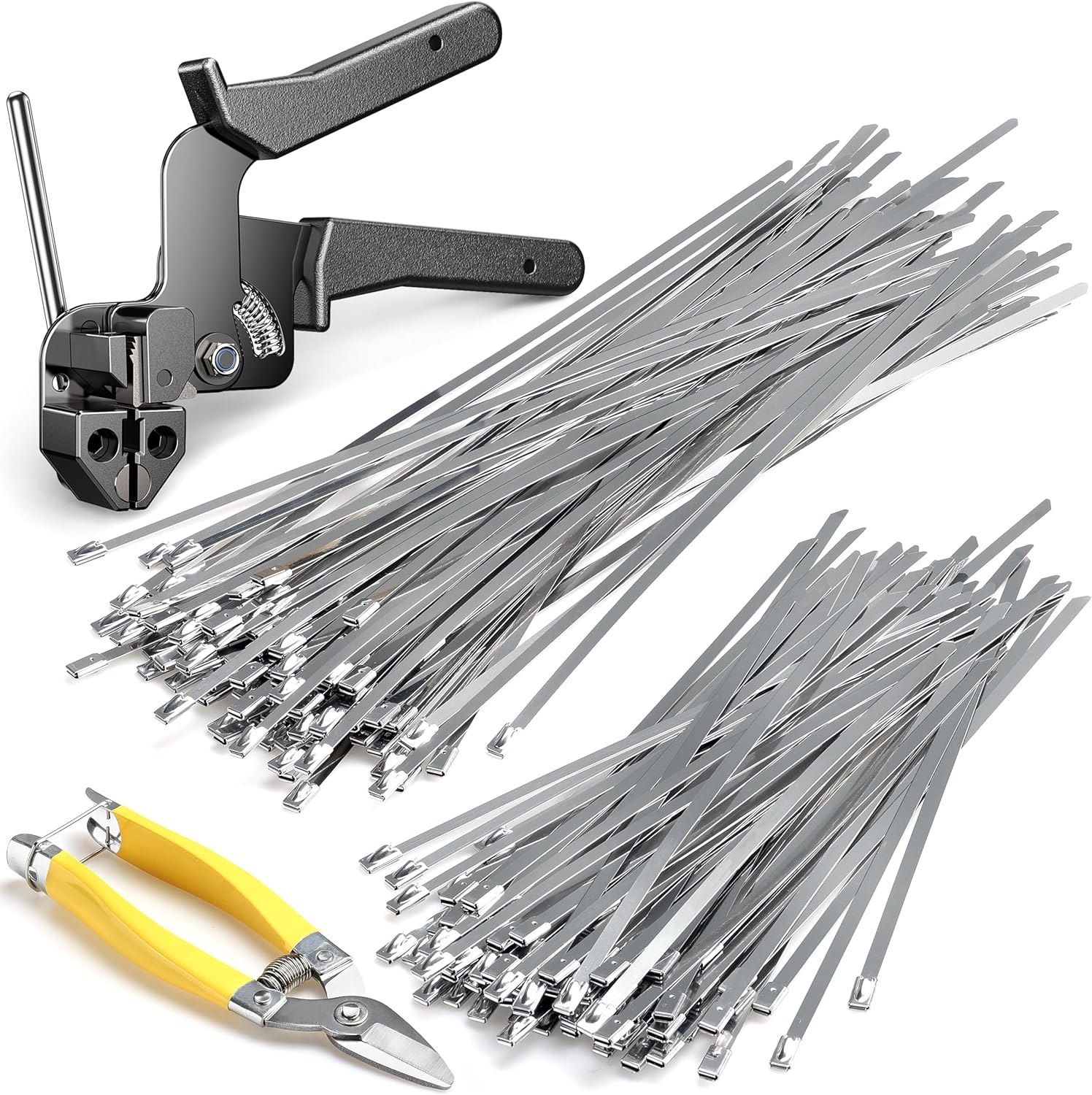 Amazon.com: Cable Tie Gun Kit, Specialized Tool For Tightening And ...