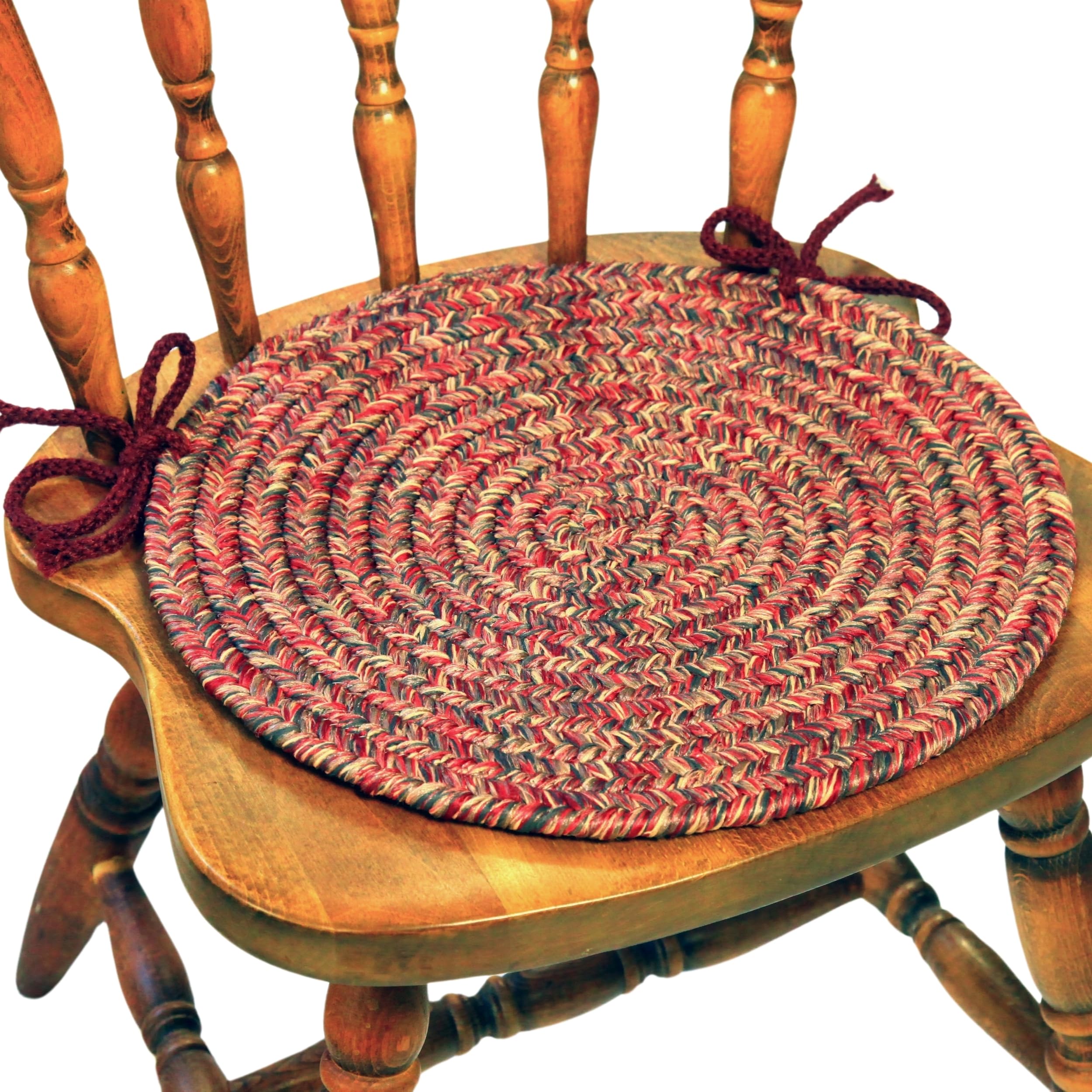 Amazon.com: Rhody Rug Sandi SA48 Sangria 15" x 15" Chair Pad Set-of-4 ...