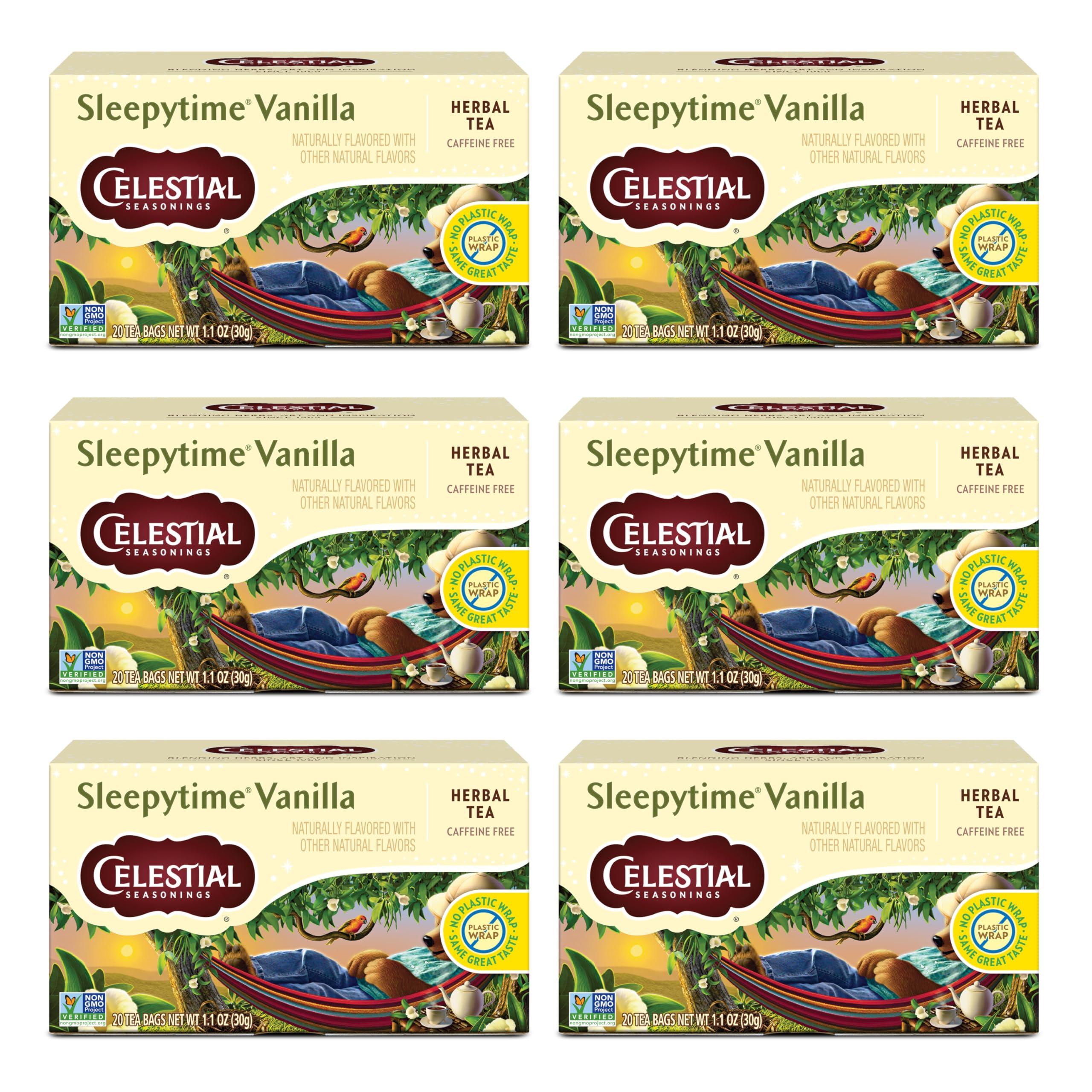 Amazon.com : Celestial Seasonings Sleepytime Herbal Tea, Vanilla ...