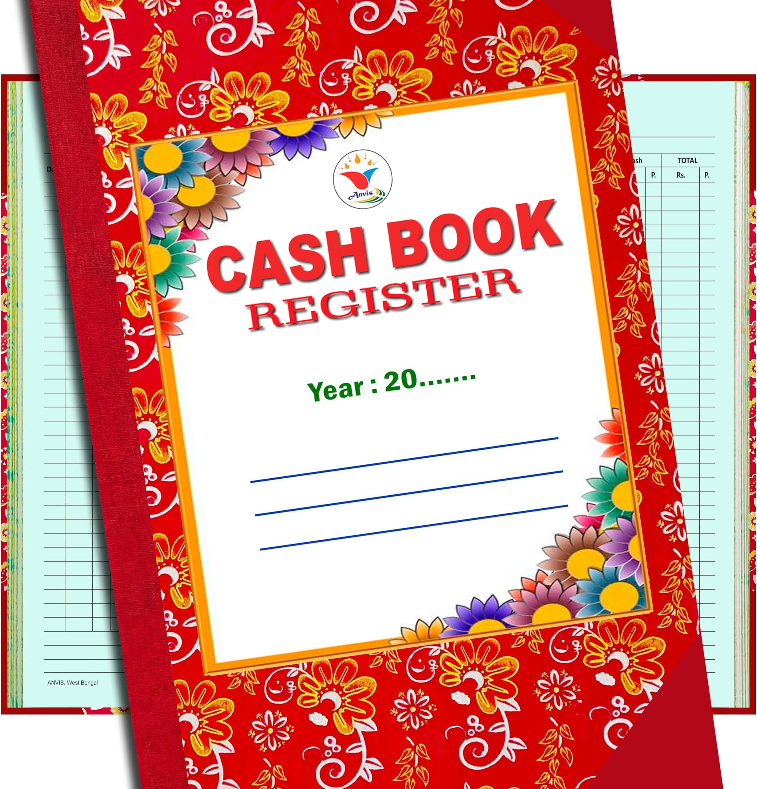 Cash Book Register | 100 Pages | 50 Sheets | Hard Bound : Amazon.in ...