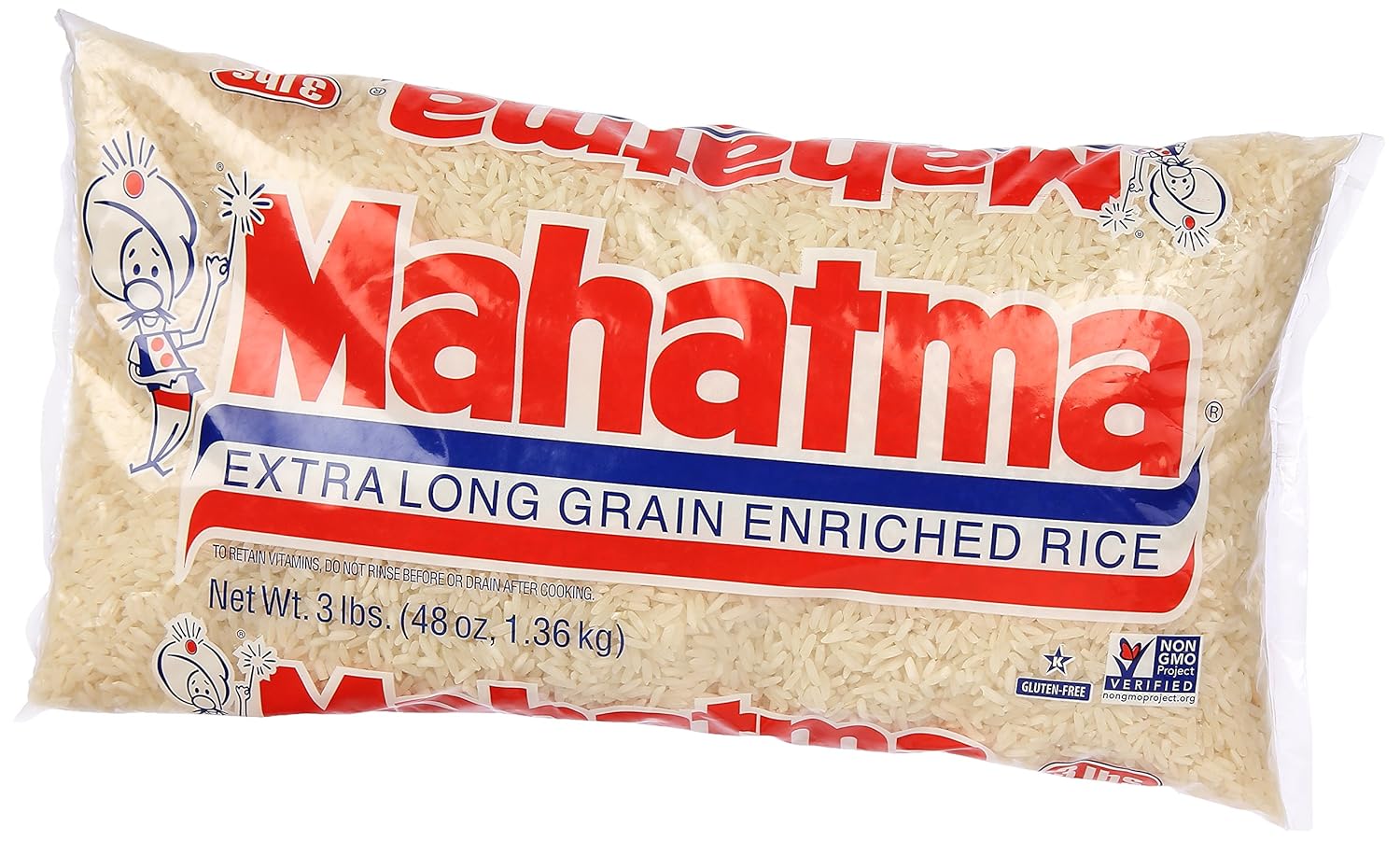 Amazon.com : Mahatma Extra Long Grain Enriched Rice 3lbs : Grocery ...