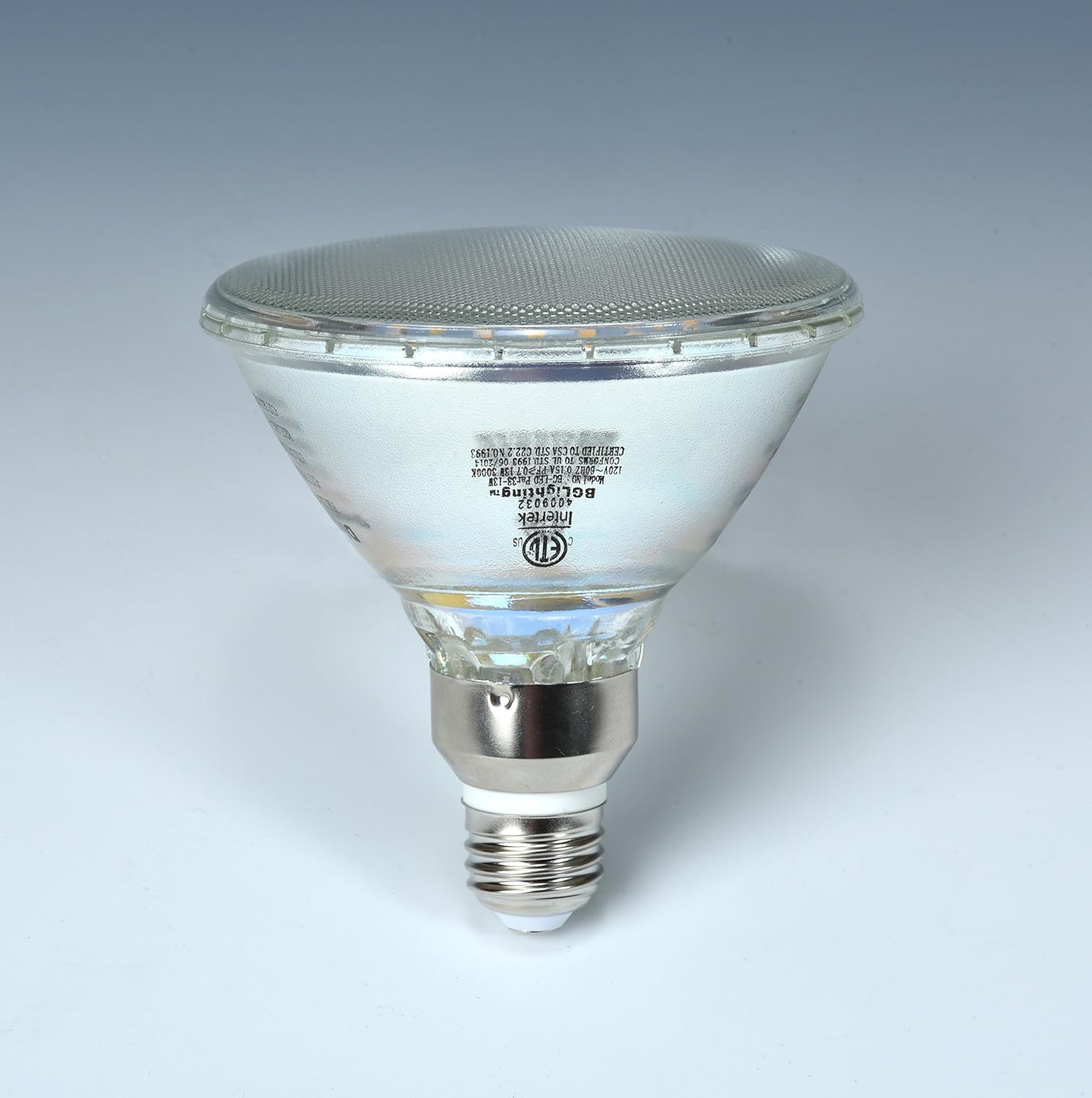 BGLighting All Glass 90W Equivalent Soft White PAR38/BR38/FL105 13W ...