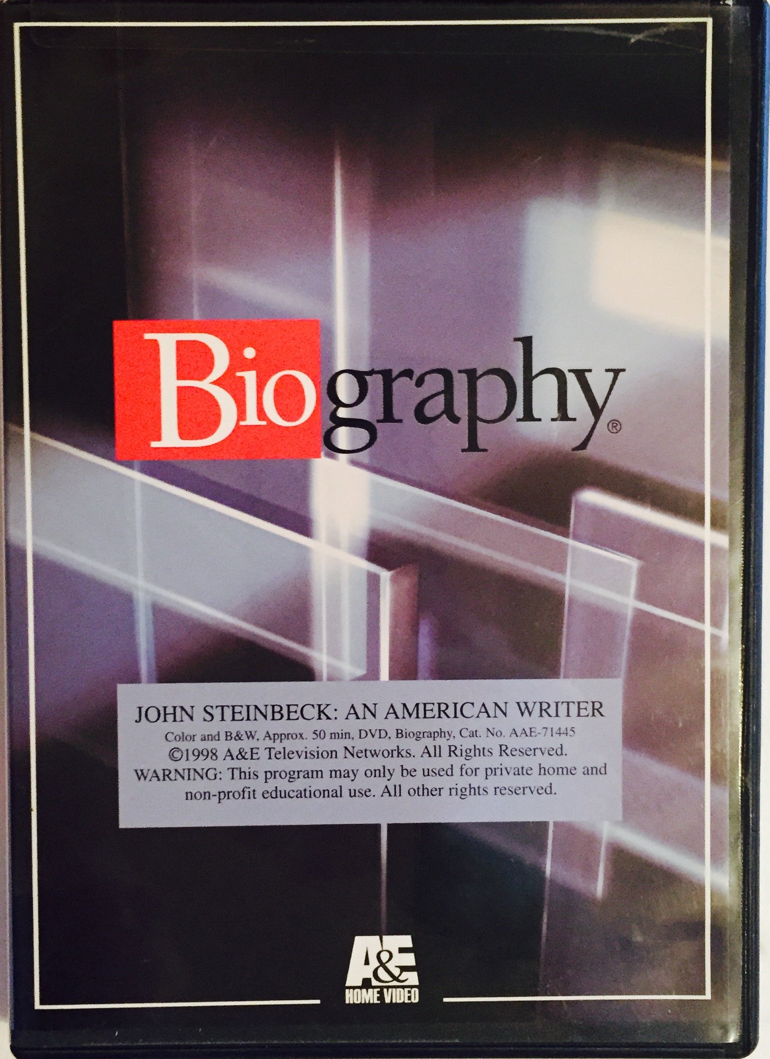 Amazon.com: Biography - John Steinbeck: An American Writer (A&E DVD ...