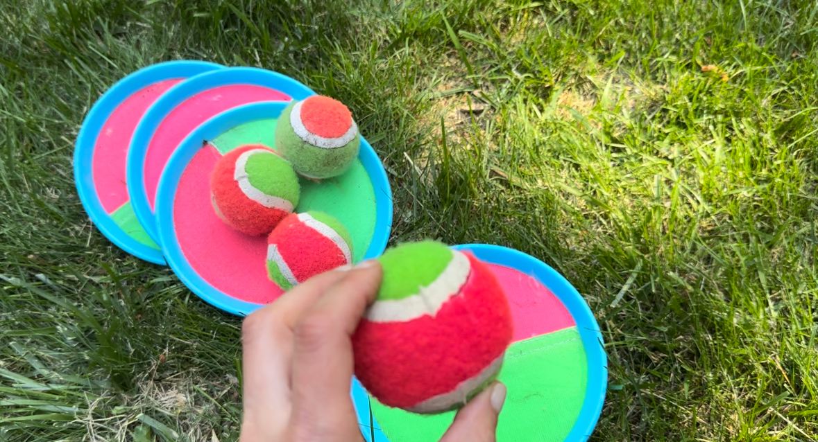 Watch Mom of 3 review of Toss & Catch ball velcro game! on Amazon Live