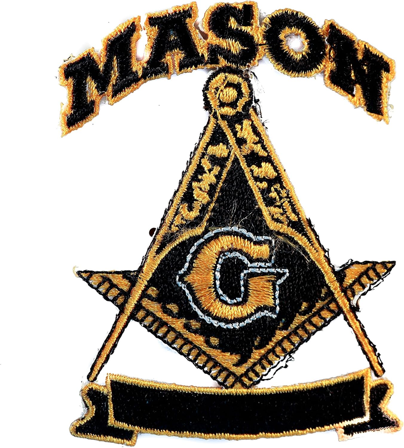 Amazon.com: Mason Gold Black Freemasonry Embroidered Patch PPMmason