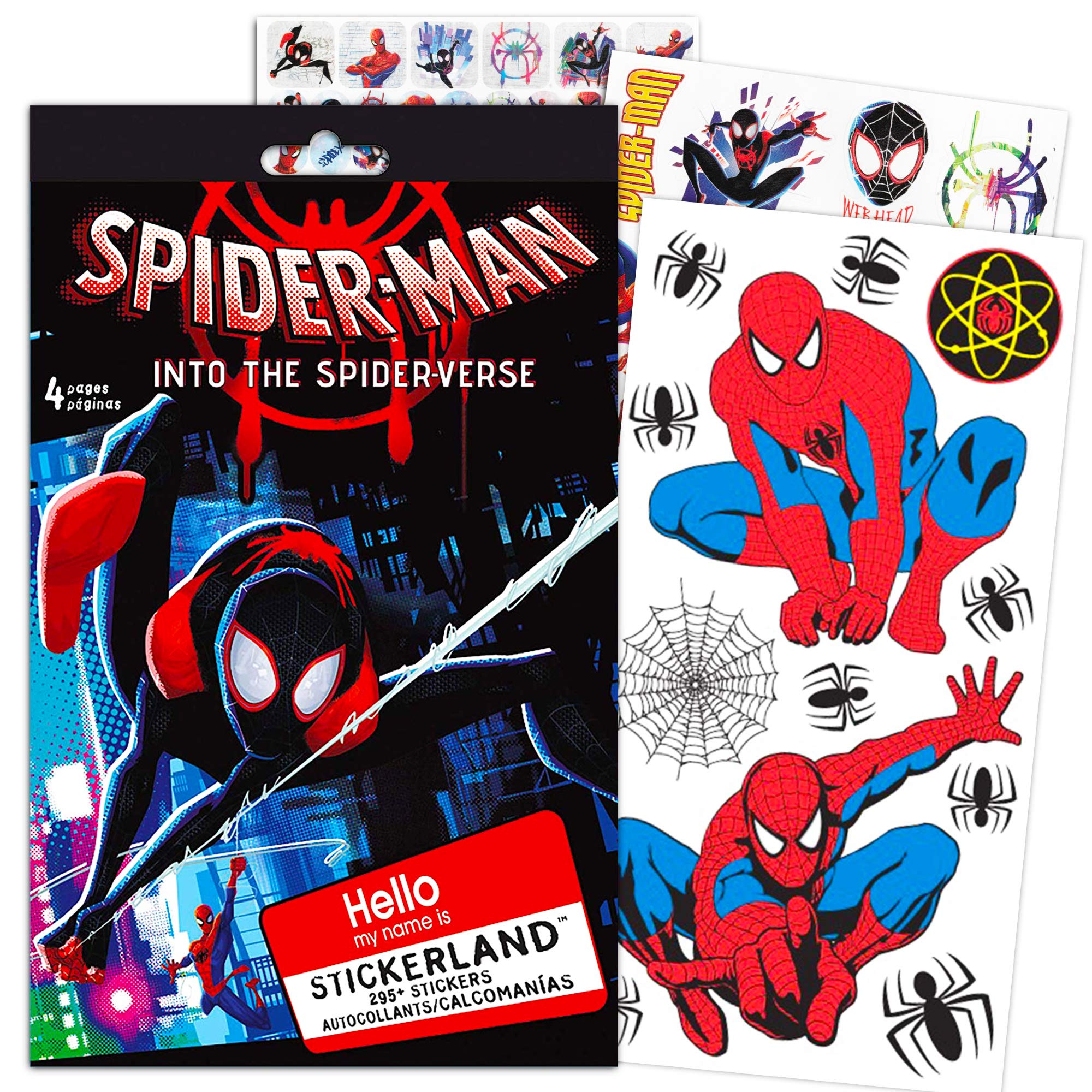 Superhero Party Favors Sticker Set 4 Sheets Of Marvel Spider ...