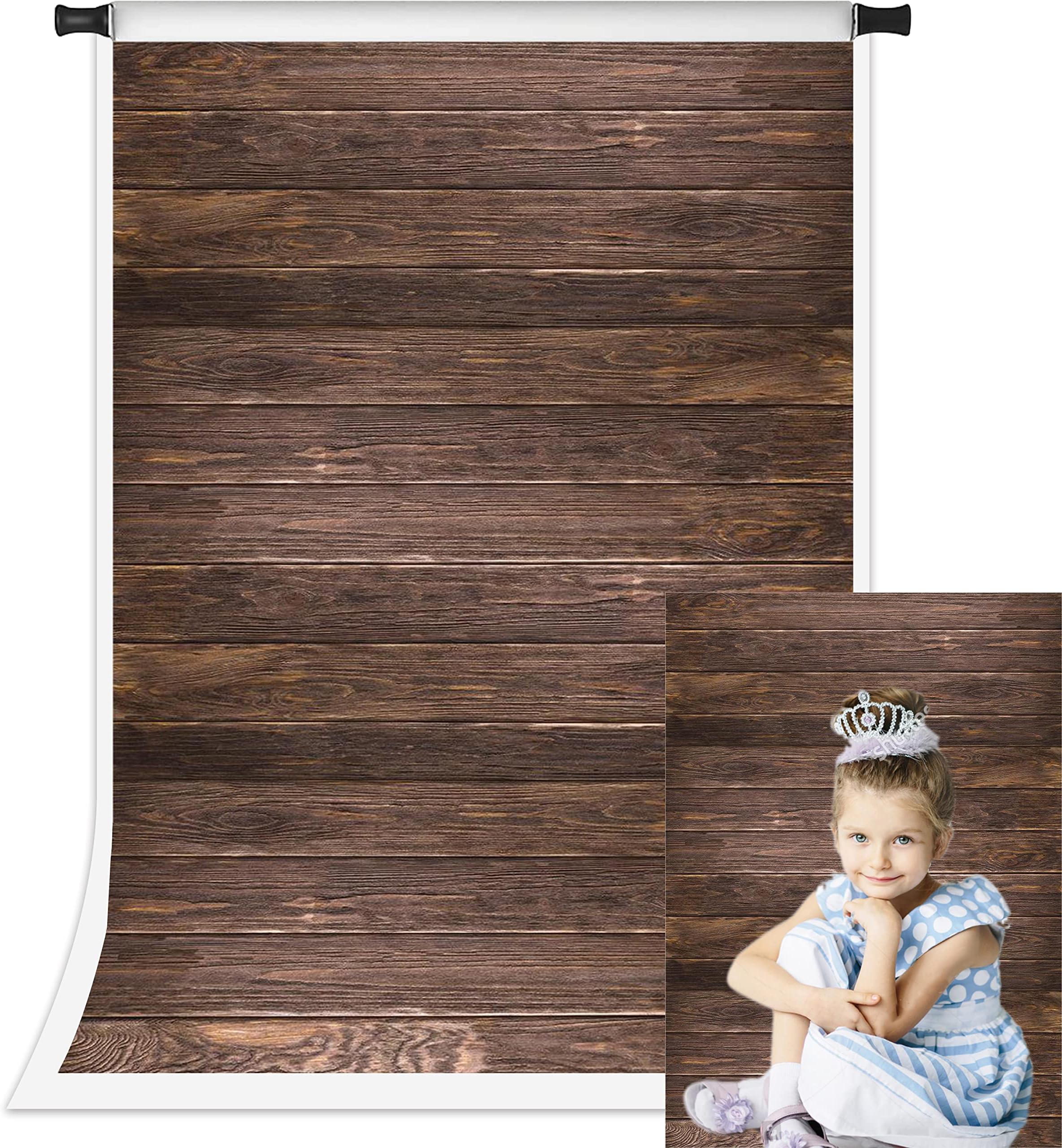 Amazon.com : BINQOO 5x7ft Retro Wood Wall Background Easter Wooden ...