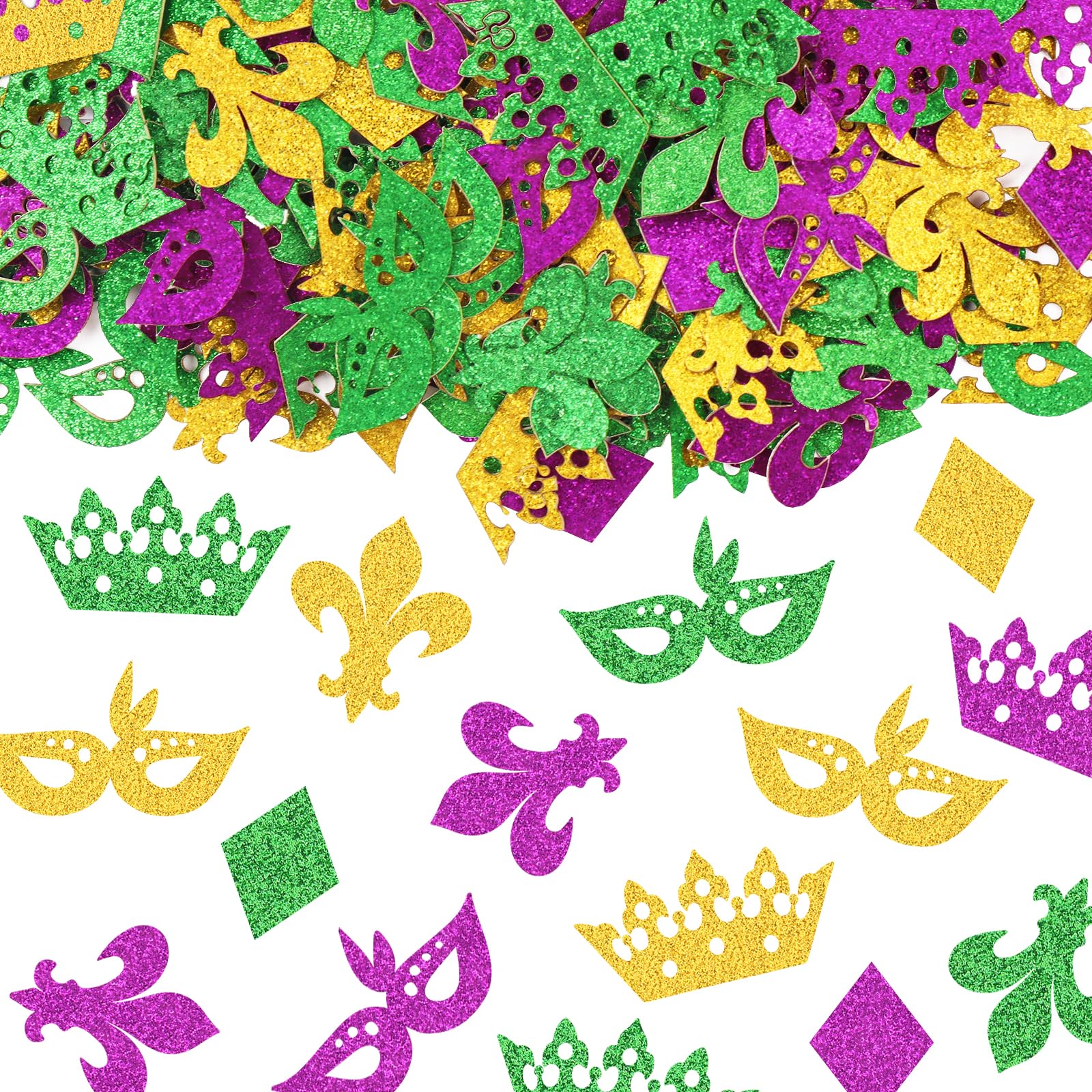 Amazon.com: Estivaux 200 Pieces Mardi Gras Confetti for Table ...