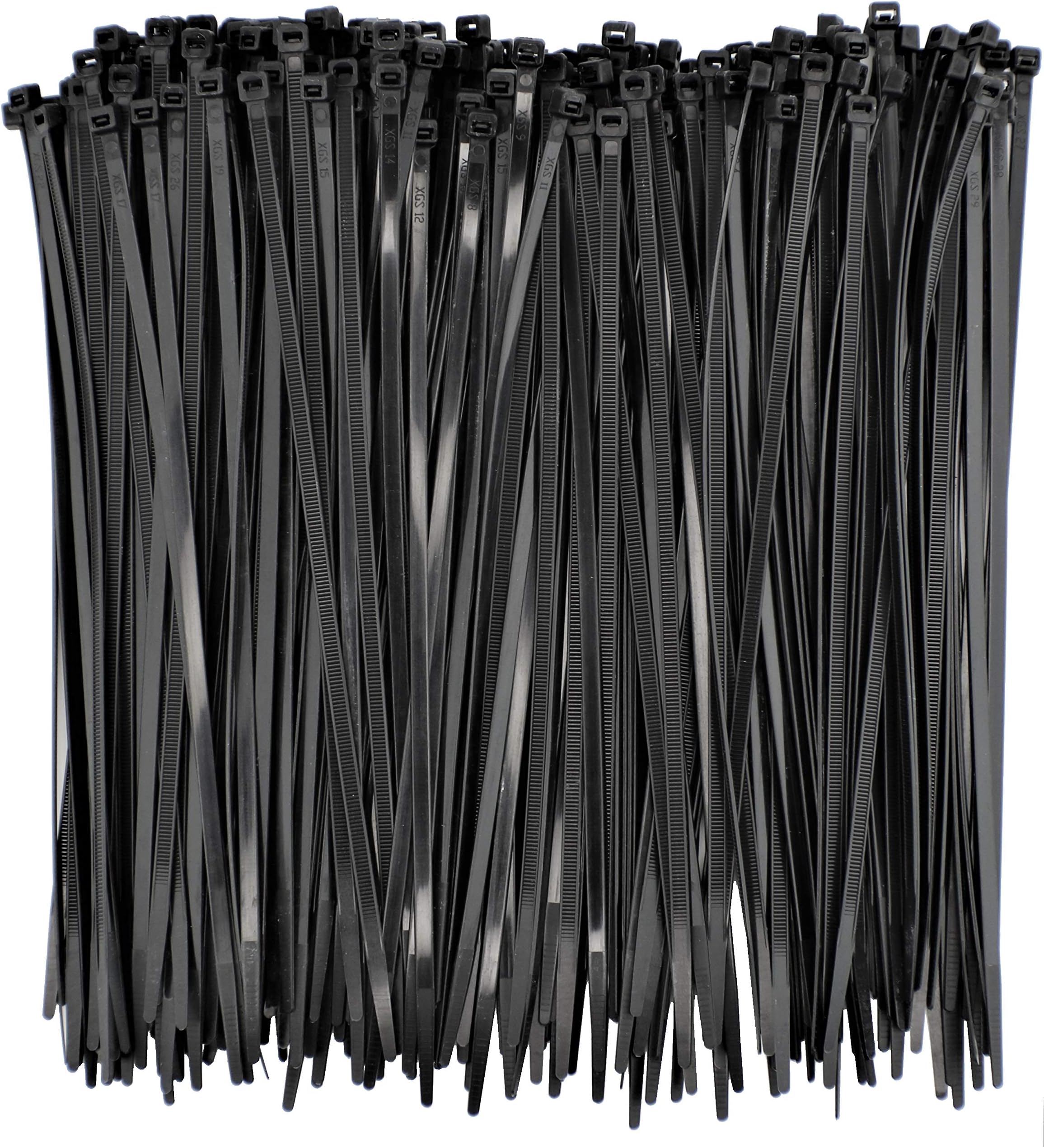 Amazon.com: 250 Premium Heavy Duty 10 Inch Zip Ties | Black Nylon Cable ...