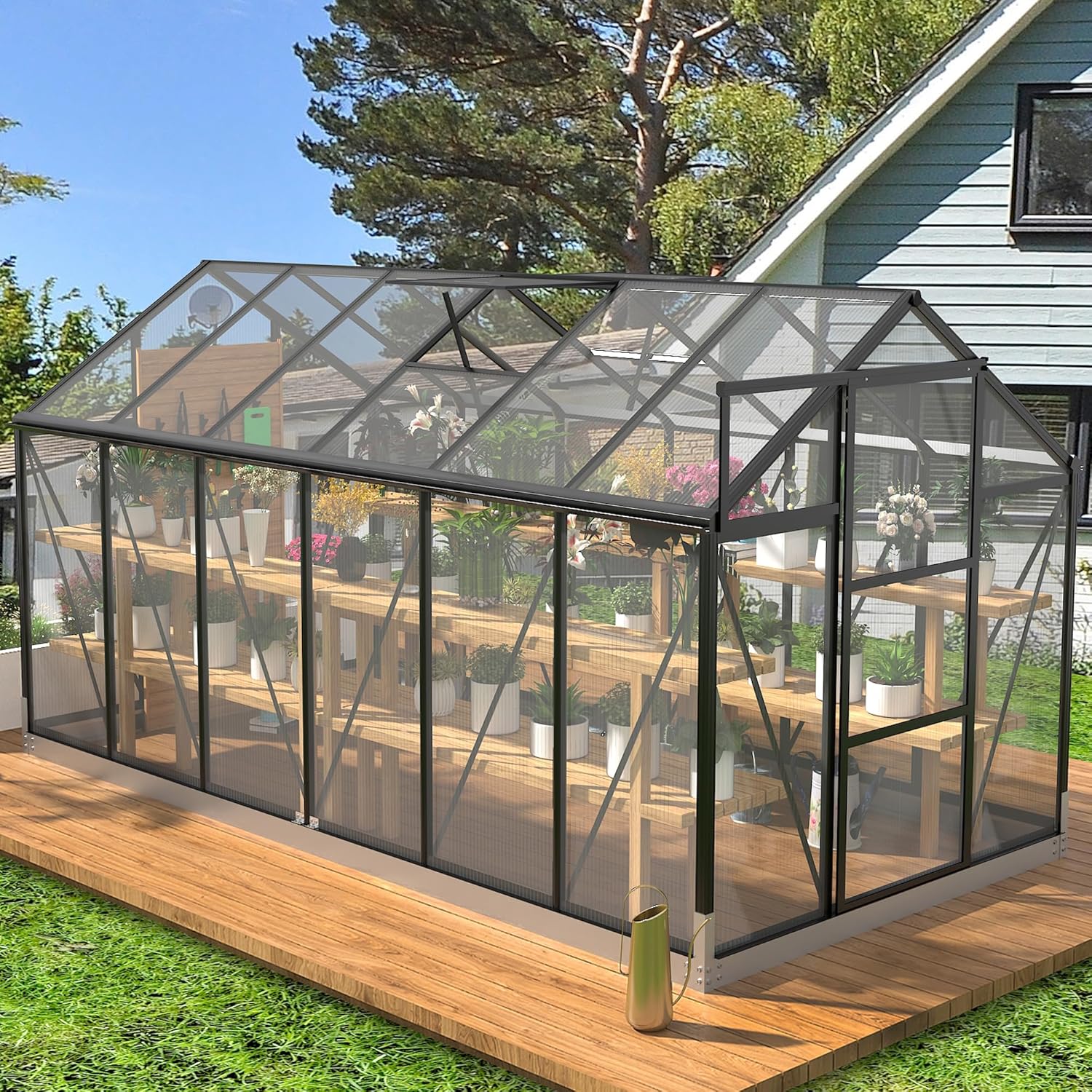 Amazon.com : Polycarbonate Greenhouses, 6x12 FT Green Houses for ...