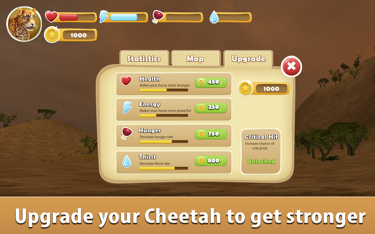 Wild Cheetah Simulator 3D - App on the Amazon Appstore
