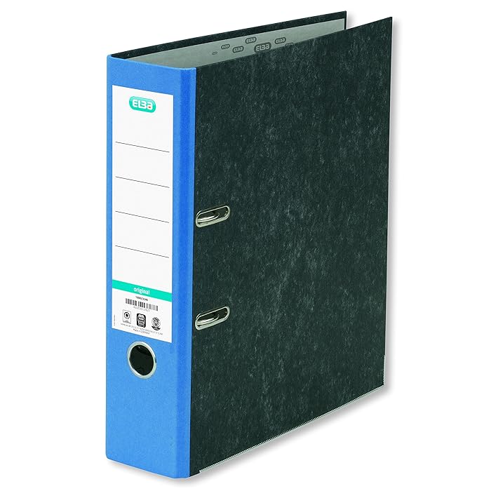 Buy ELBA Folder Cloud Marble Recycling 8 cm Wide DIN A4 Blue Spine ...