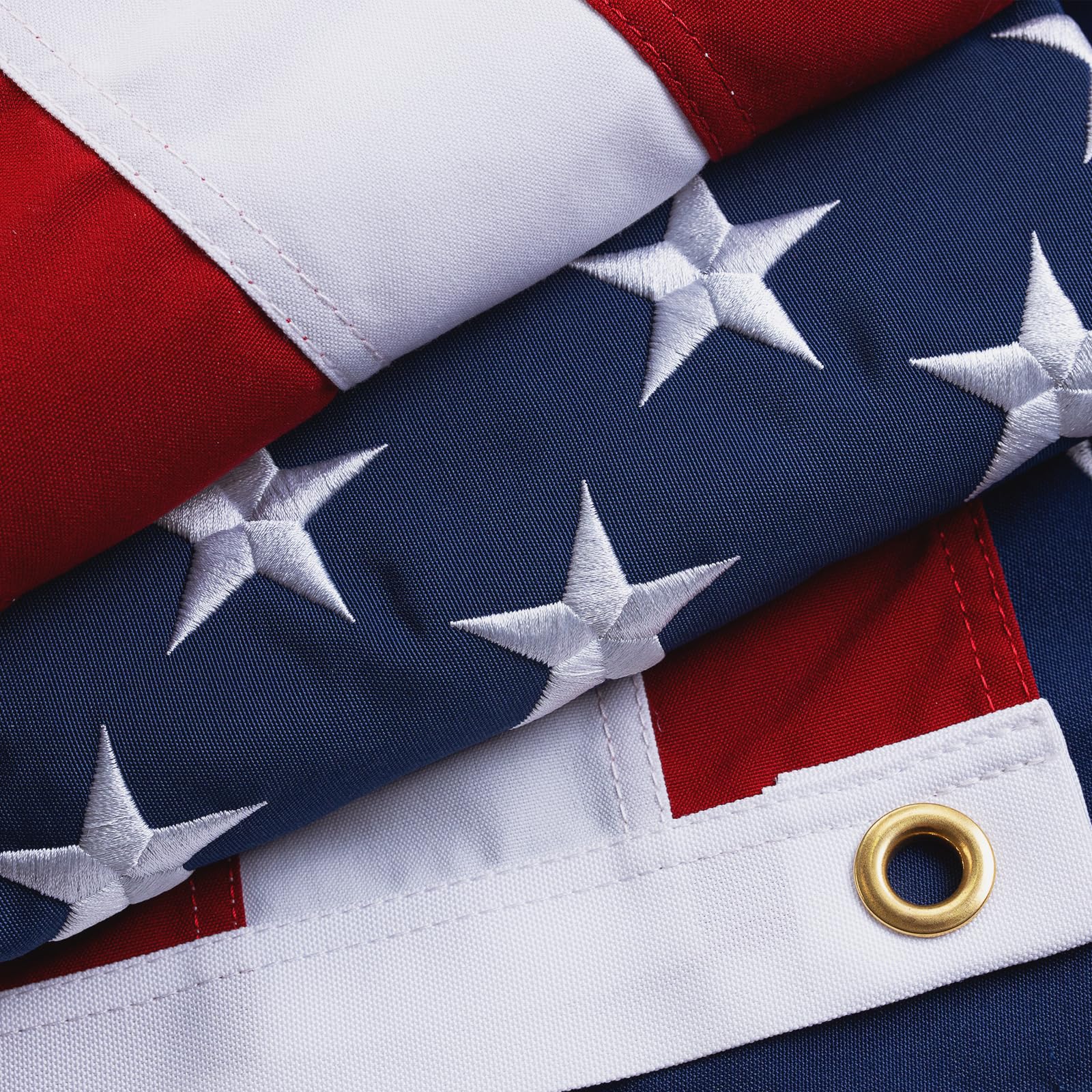 Amazon.com : Homissor 100% Cotton Flag American Flags 3x5 Ft New Cotton ...