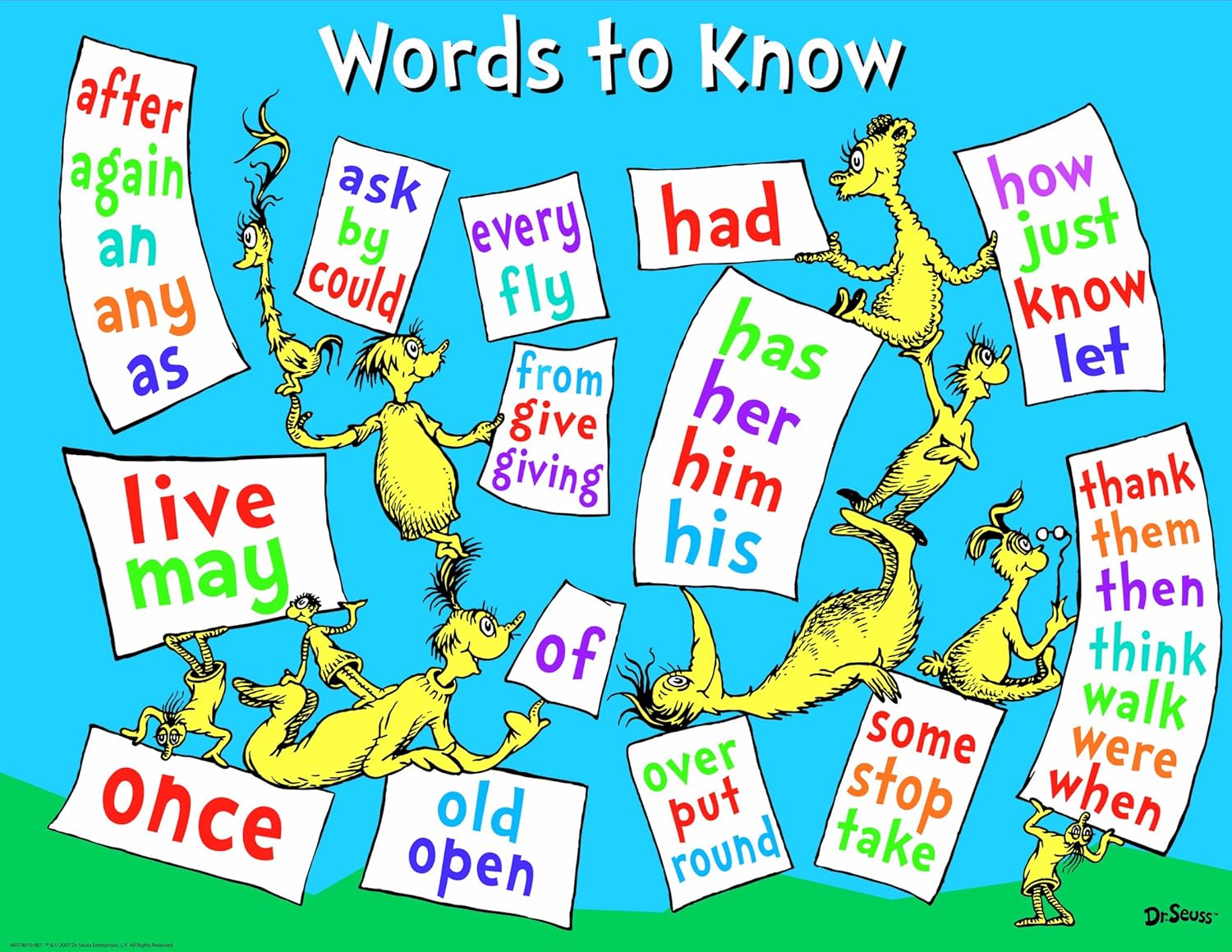 Eureka Dr. Seuss Sight Words Poster : Amazon.in: Home & Kitchen