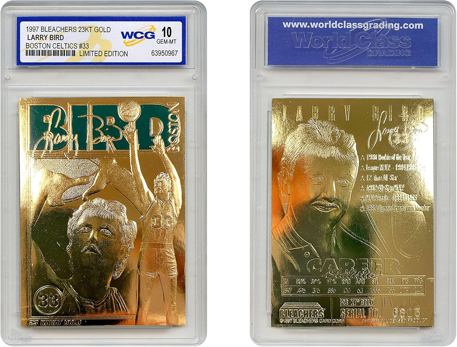 Amazon.com: Generic 1997 Gold Card - Larry Bird, Boston Celtics #33 ...