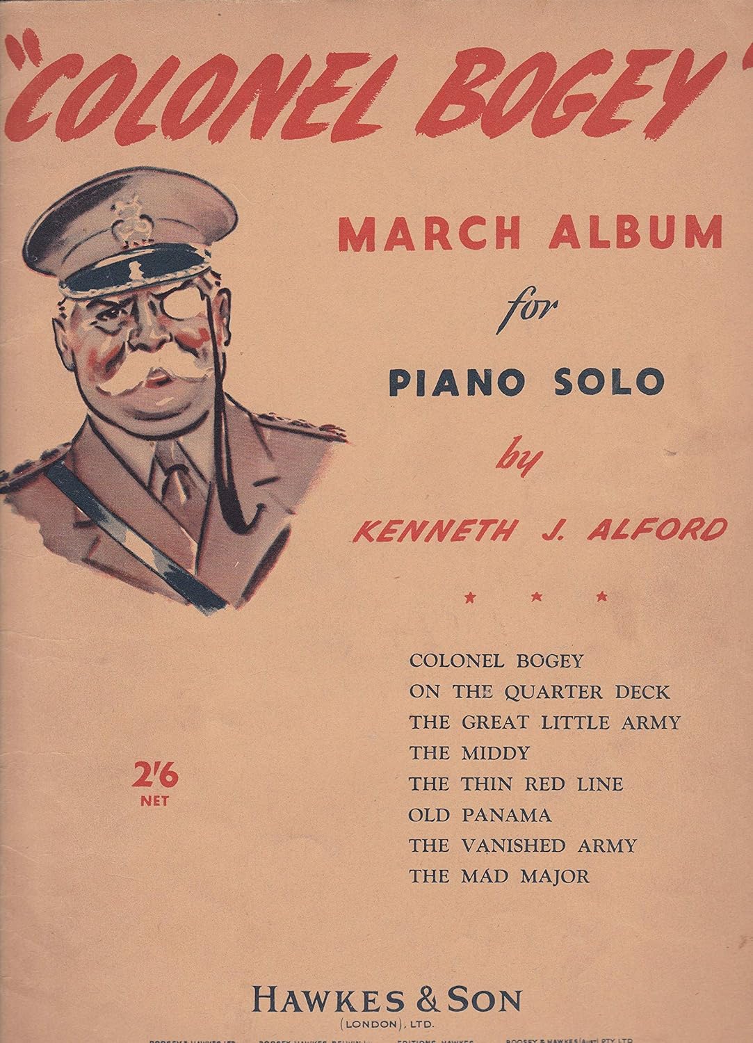 Colonel Bogey March Album for Piano Solo: Kenneth J Alford: Amazon.com ...