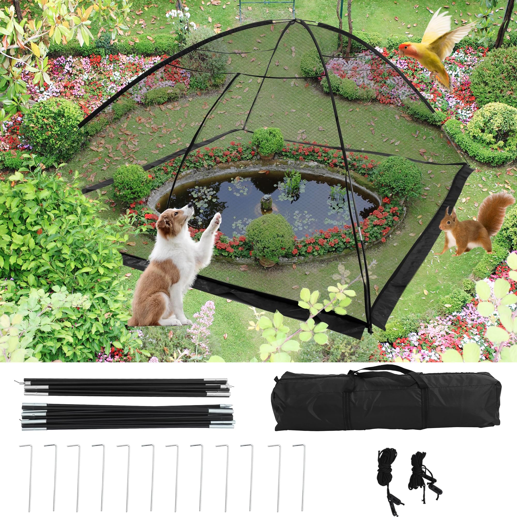 Amazon.com : Pond Cover Garden Dome Net for Outdoor Ponds Winter ...