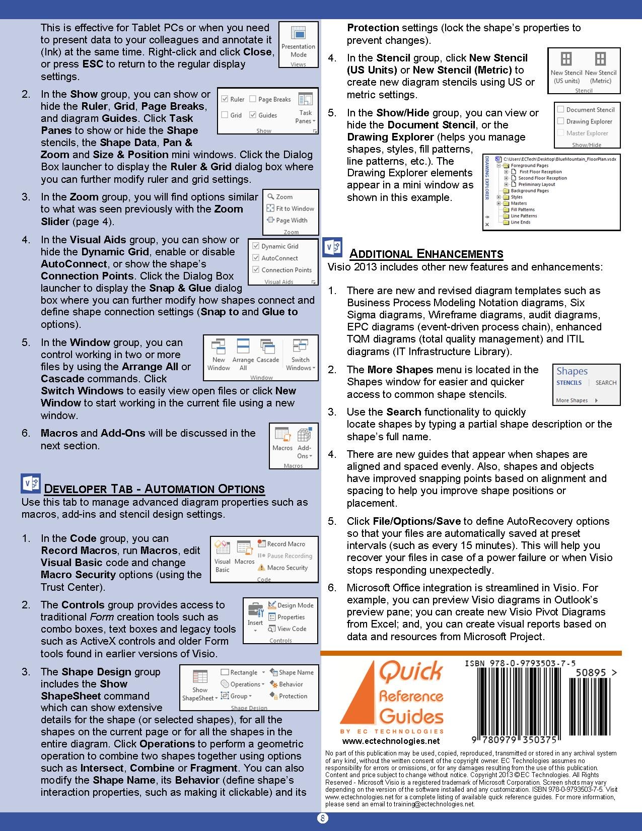 Microsoft Visio 2013 Professional & Standard First Look Quick Reference ...