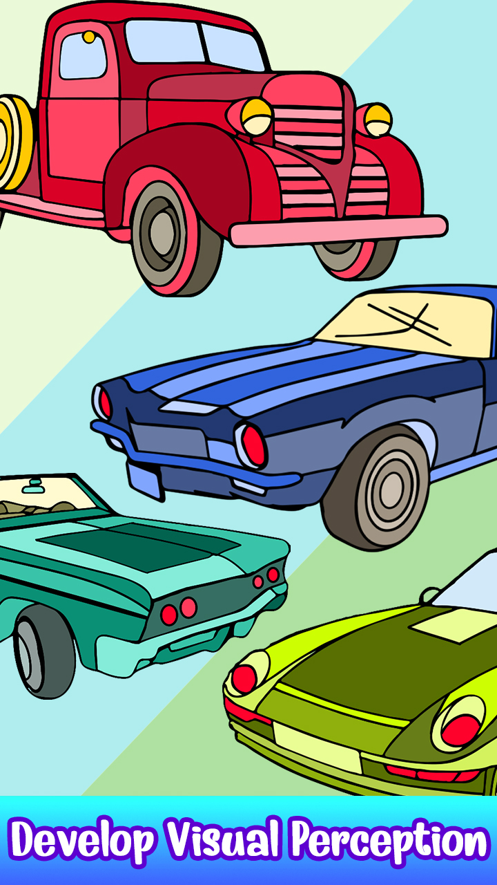 Classic Cars Paint by Number - Grownups Paint + Glitter + Crayon + Oil ...