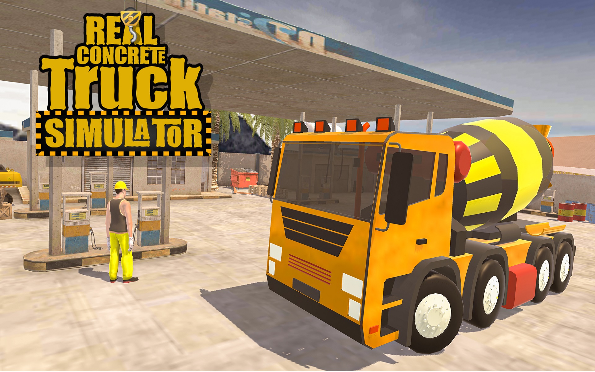Real Cement Truck Simulator 3D - City Construction Truck Driving Game ...