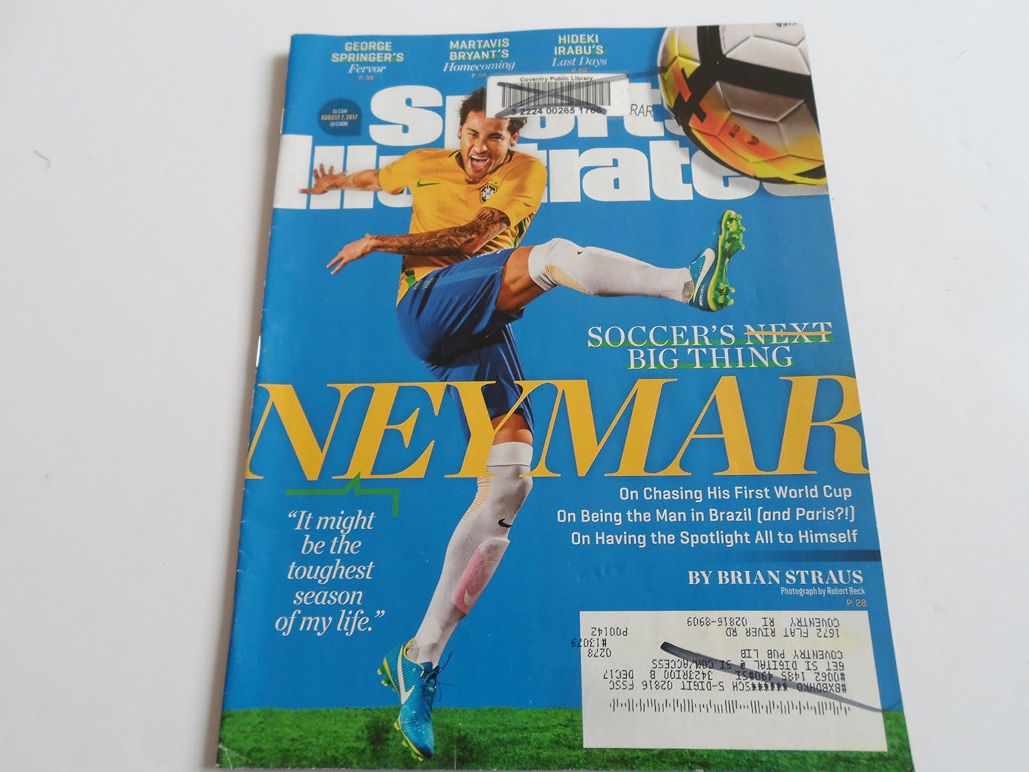 Sports Illustrated Magazine (August 7, 2017) Neymar Cover: Amazon.com ...