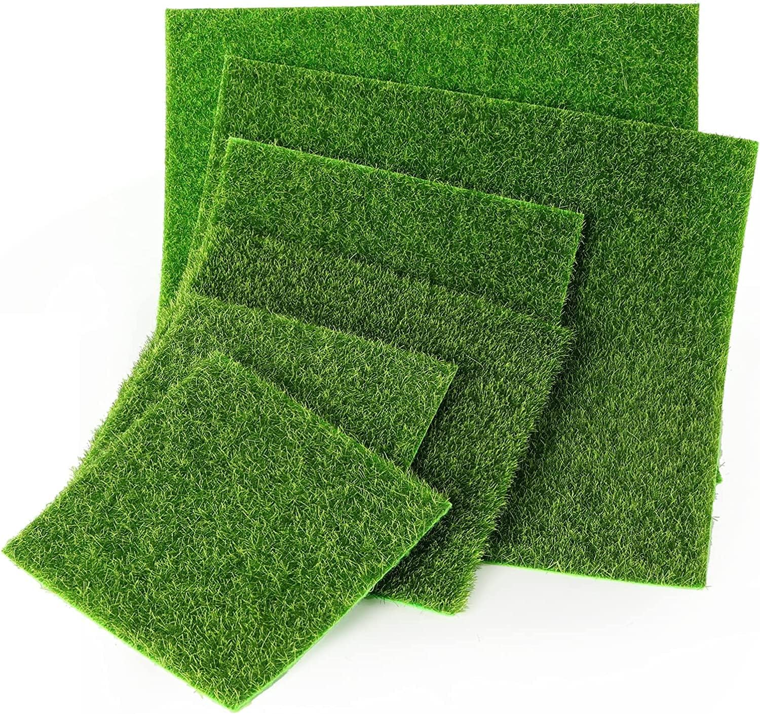 Amazon.com: JOHOUSE 6PCS Fairy Artificial Grass, Grass Mats for ...