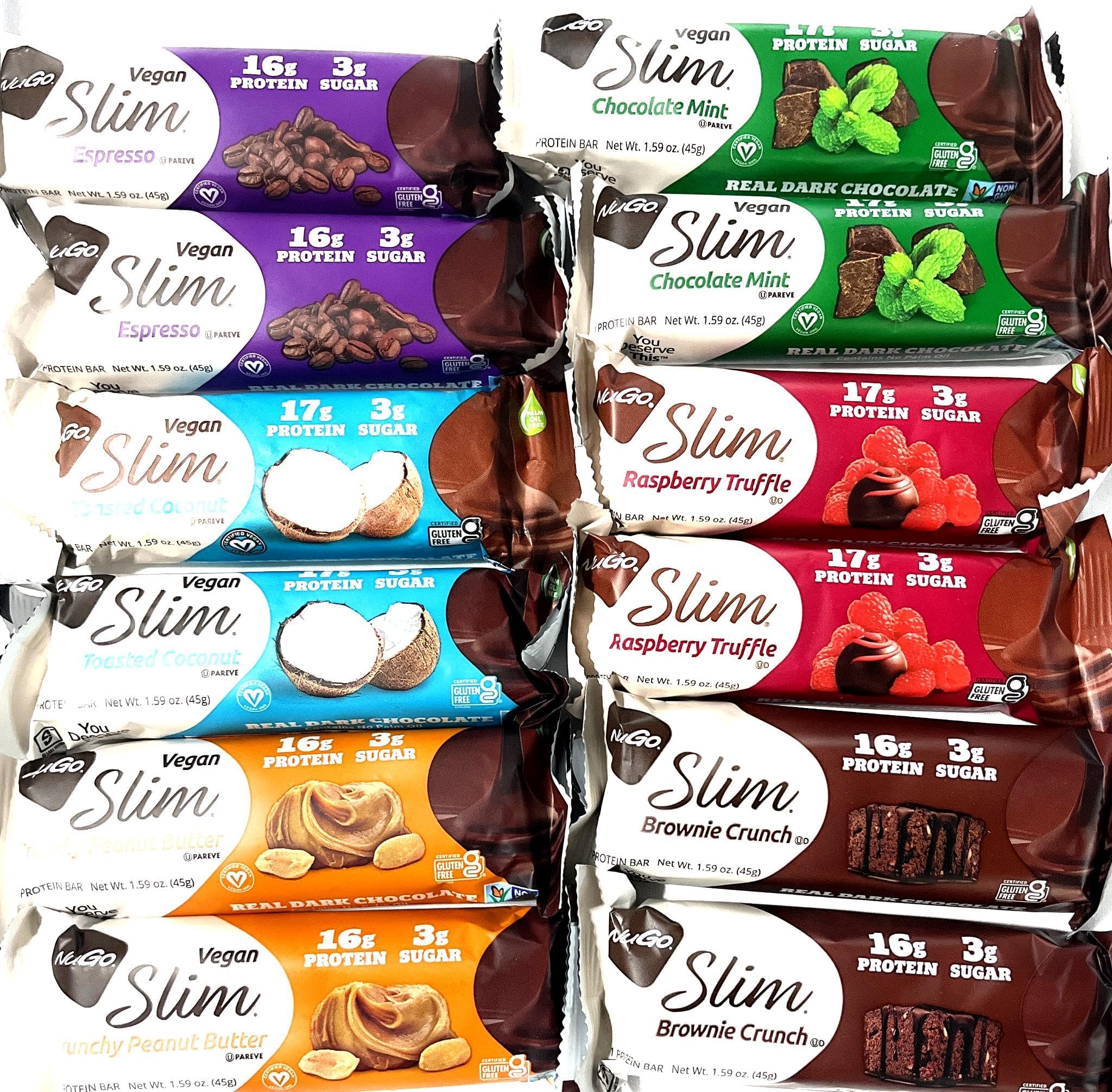 Amazon.com : Variety Pack Dark Protein Bars "Made for Nugo Nutrition ...