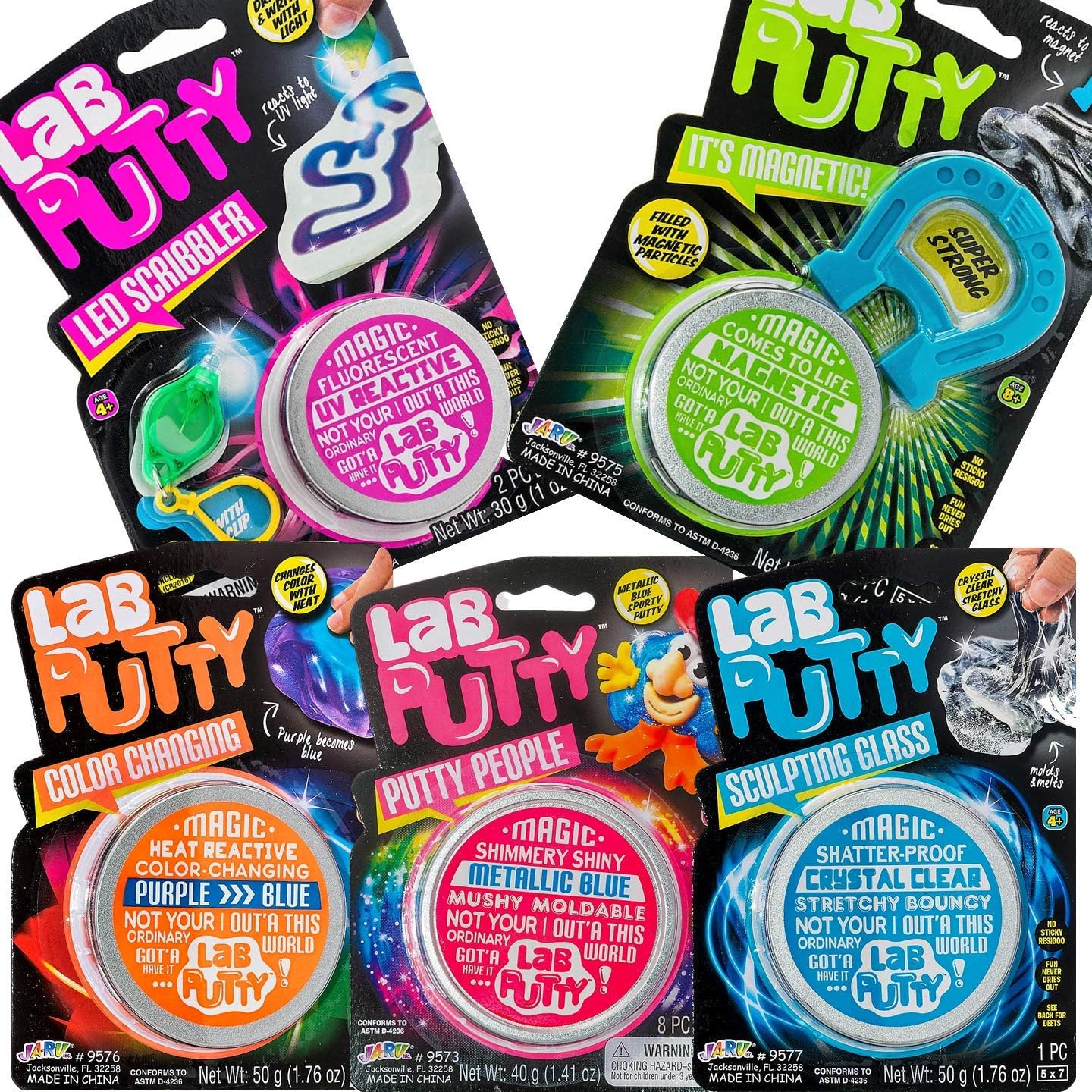 Amazon.com: Lab Putty Assorted, Its Magnetic, Heat Sensitive, Crystal ...
