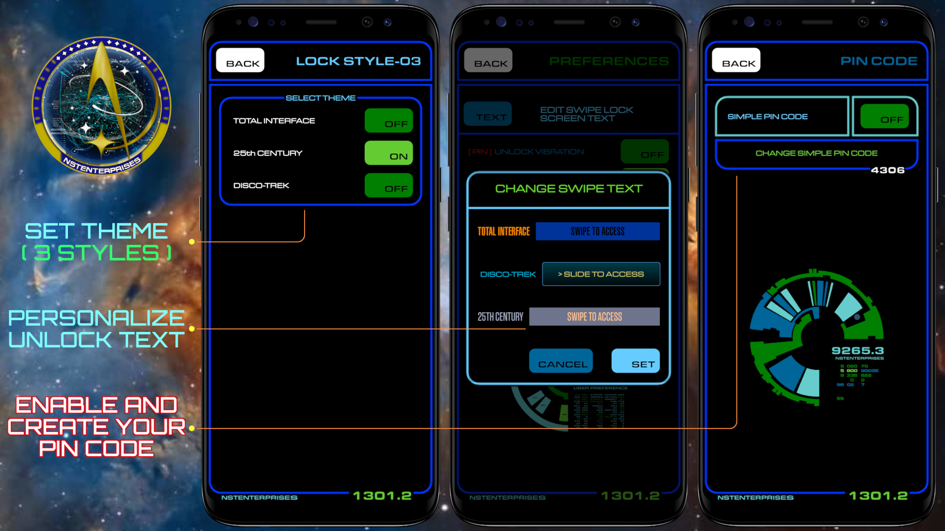 TREK: Lock Screen - App on Amazon Appstore