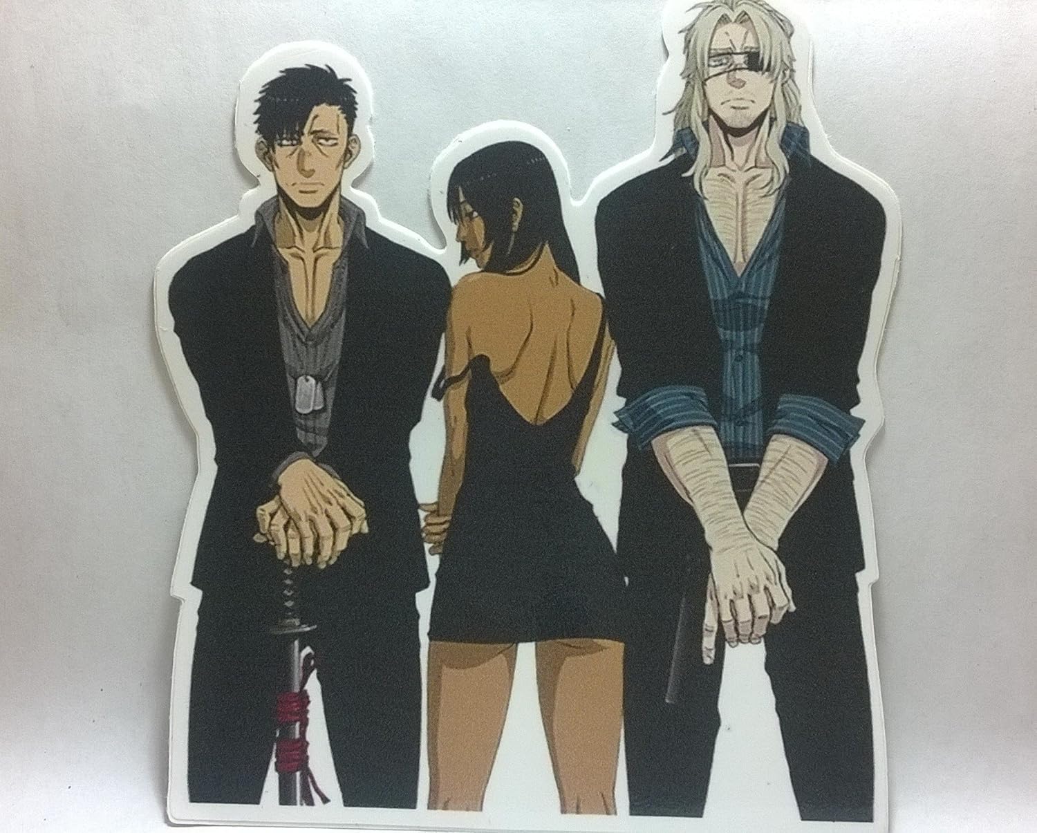 Amazon.com: Gangsta Anime Sticker Decals Size 6"x5" for Wall, Windows ...