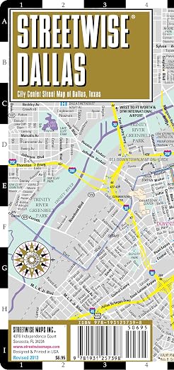 Streetwise Dallas Map - Laminated City Center Street Map of Dallas ...