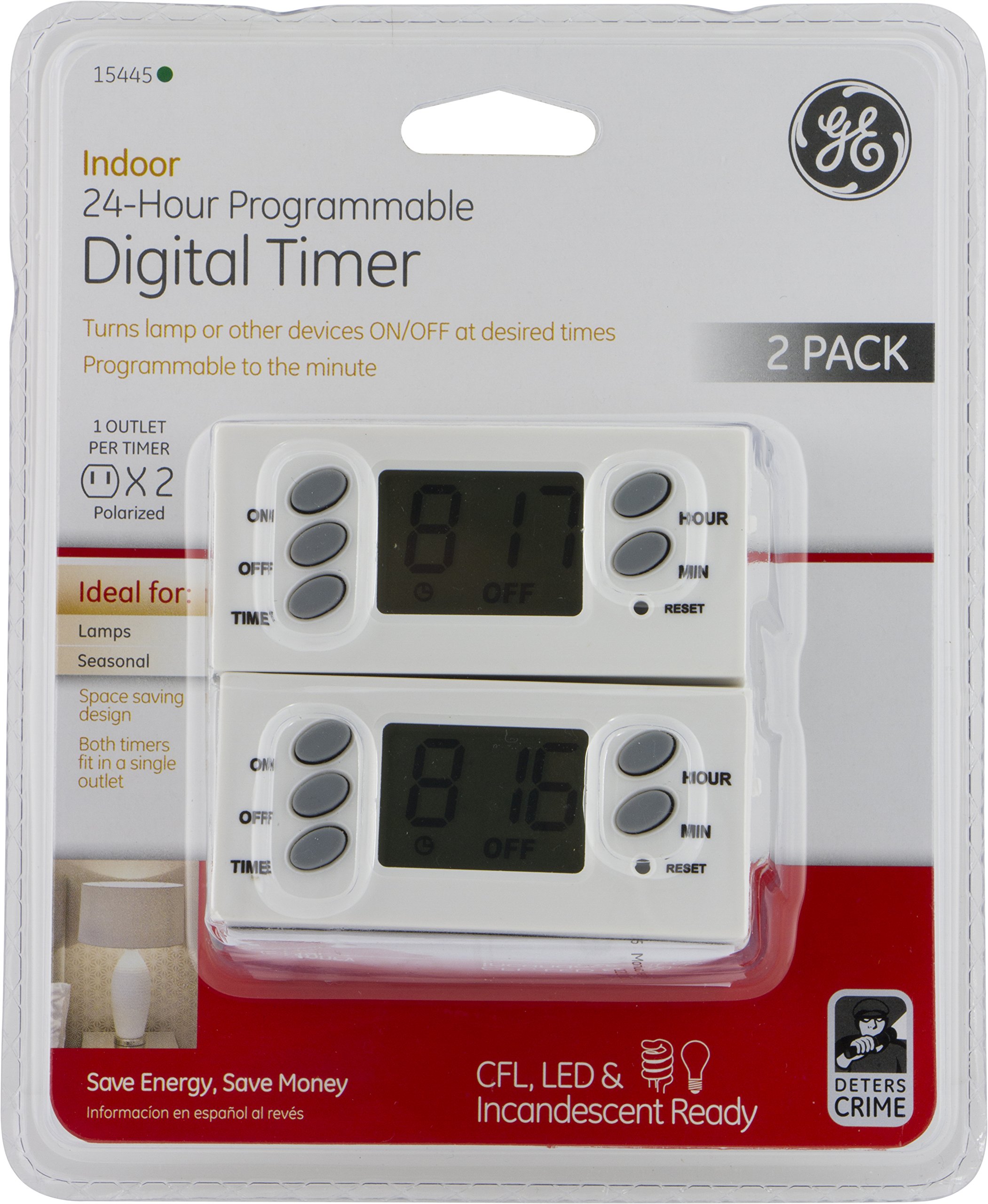 Plug In Ge Digital Timer GE Outdoor Plug In 24 Hour Mechanical Timer