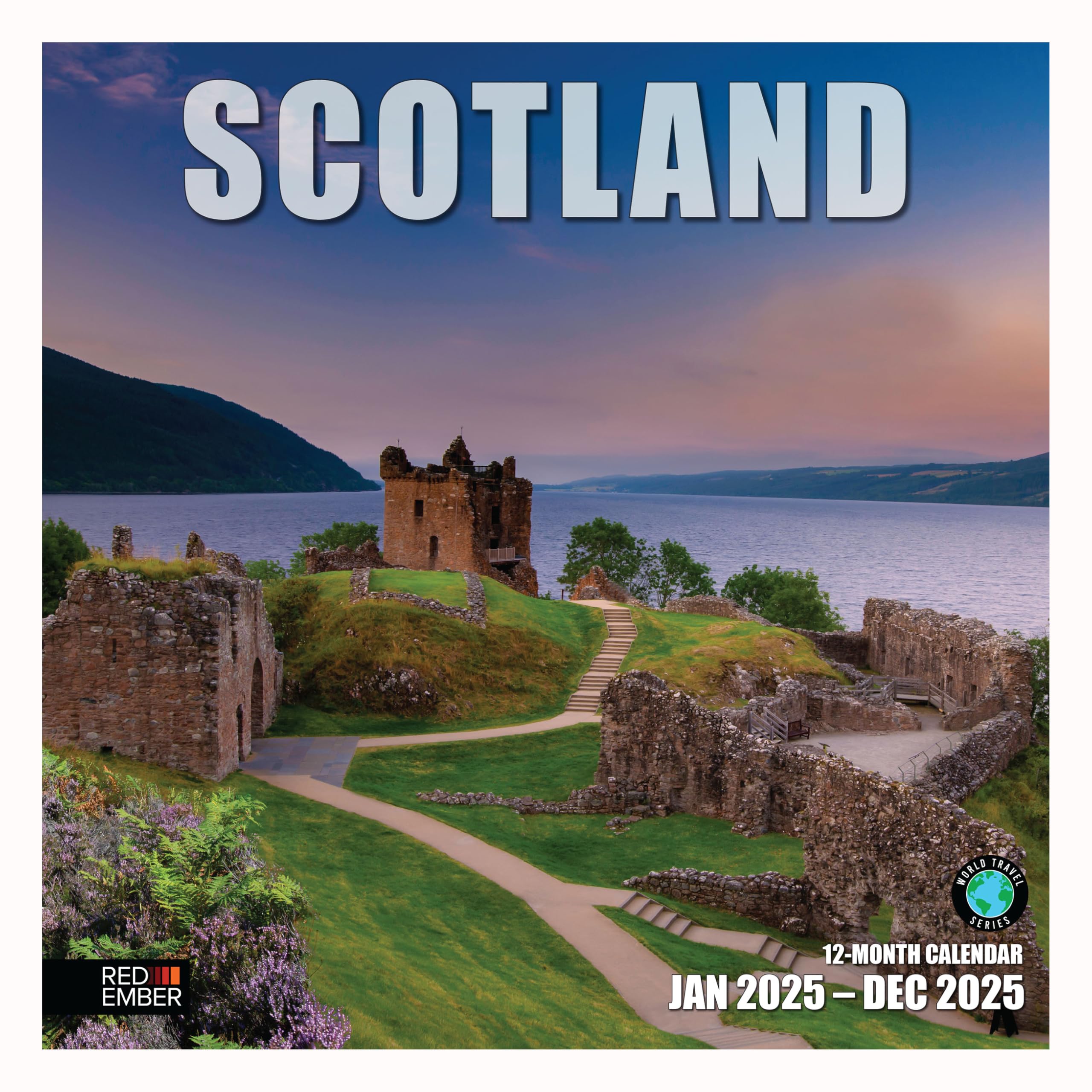 Red Ember Scotland 2025 Wall Calendar 12 Month 12 X | Desertcart INDIA