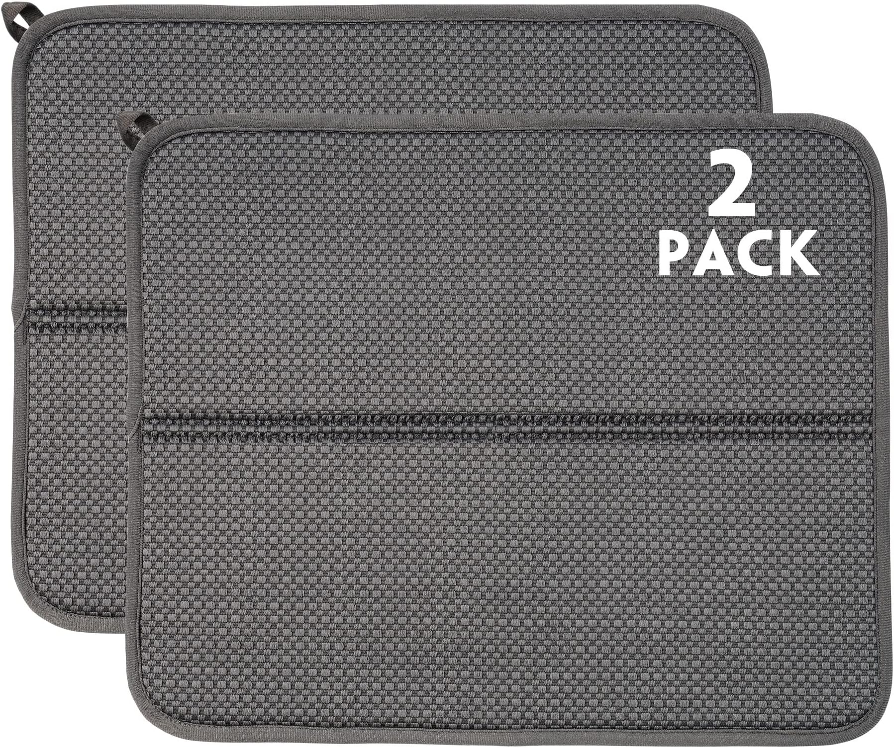 Amazon.com: ZLR Abosrbent Dish Drying Mat for Kitchen Counter - Easy to ...