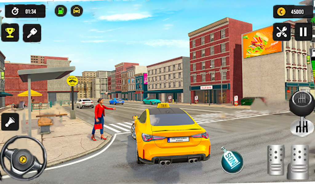 Taxi Driving Simulator Games - City Cab Taxi Driver Games - Open World ...