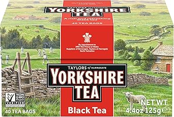 Yorkshire Tea Red Label - Premium Black Tea, Bold & Smooth Flavor from ...