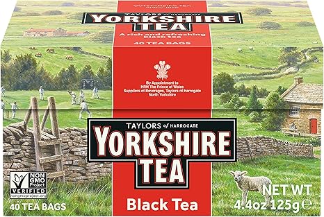 Yorkshire Tea Red Label - Premium Black Tea, Bold & Smooth Flavor from ...
