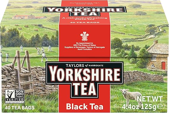 Yorkshire Tea Red Label - Premium Black Tea, Bold & Smooth Flavor from ...