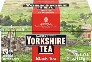 Yorkshire Tea Red Label - Premium Black Tea, Bold & Smooth Flavor from ...
