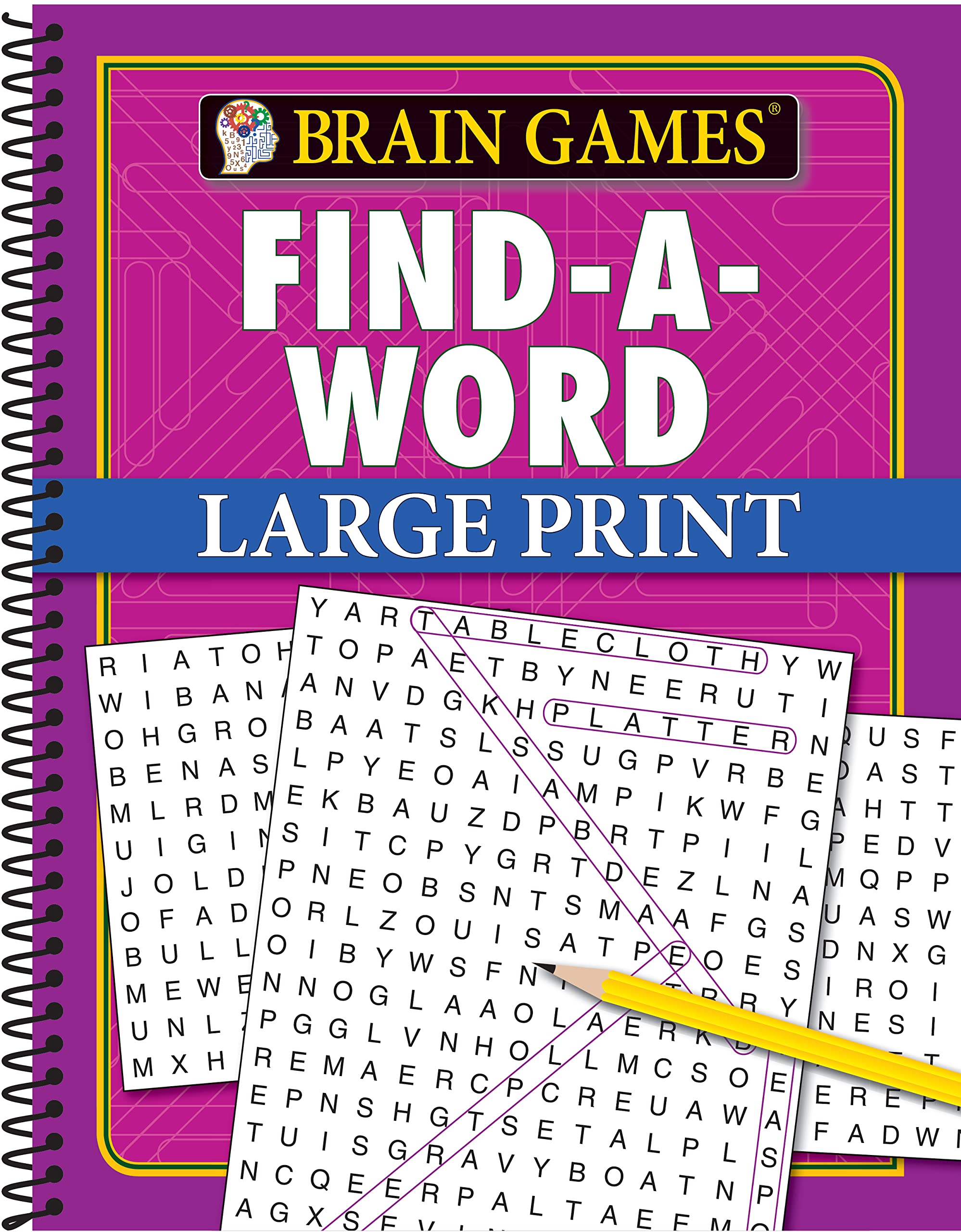 Amazon.com: Brain Games - Find a Word - Large Print (Brain Games Large ...