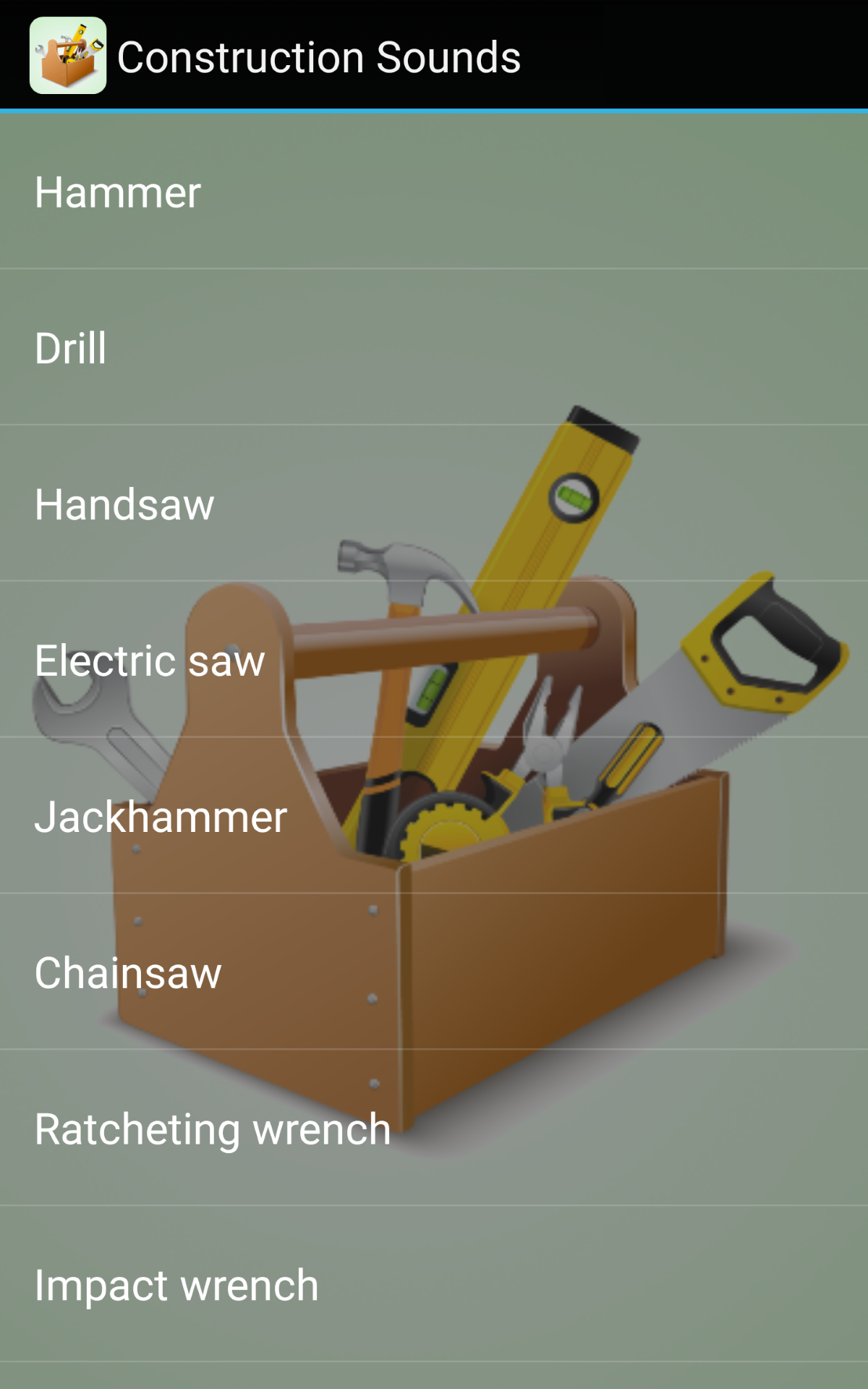 Construction Sounds - App on Amazon Appstore
