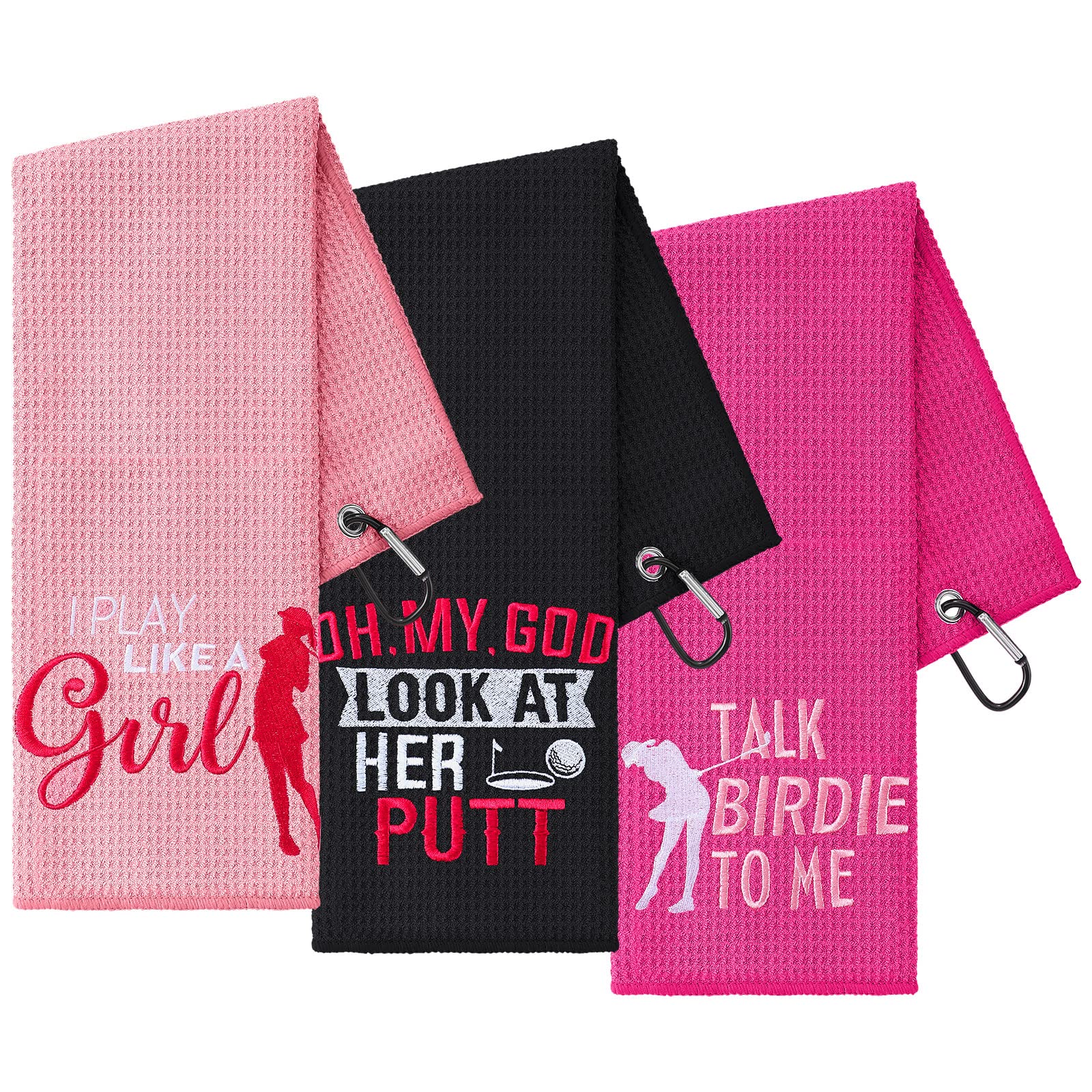 Snapklik.com : Moukeren 3 Pcs Funny Womens Golf Towels For Golf Bags ...