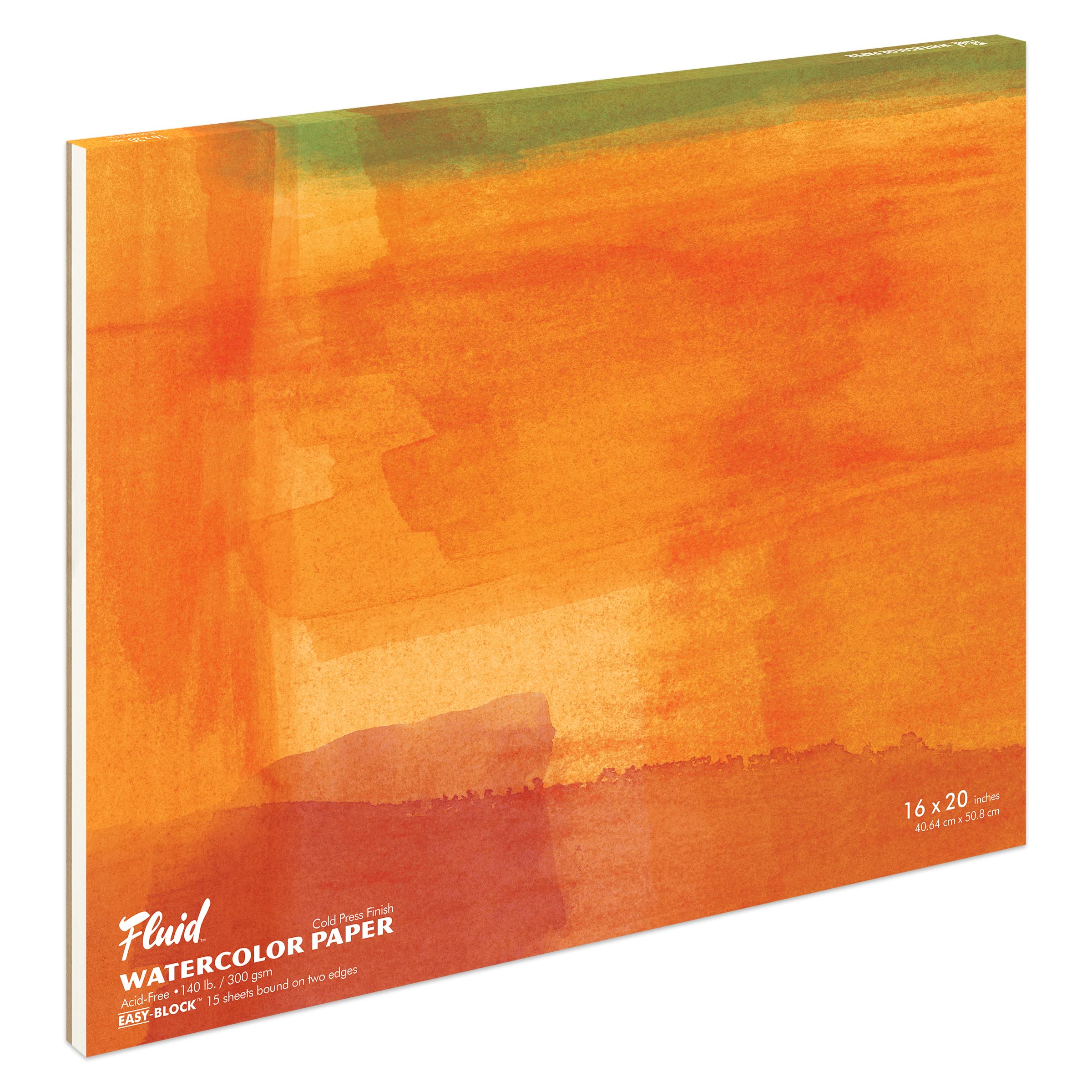 Snapklik.com : Fluid Watercolor Paper Block, 16 X 20 Inches, 15 Sheets ...