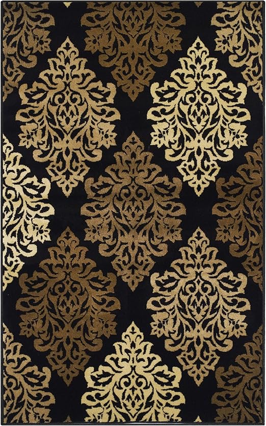 Amazon.com: Superior Danvers Collection Area Rug, Modern Elegant Damask ...