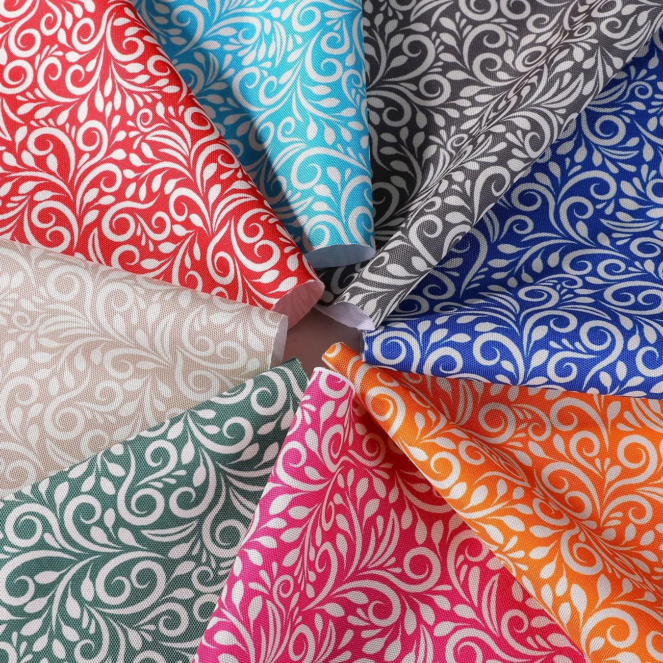 Amazon.com: Waterproof Canvas Fabric Heavy Duty Floral Vine Pattern,2 ...