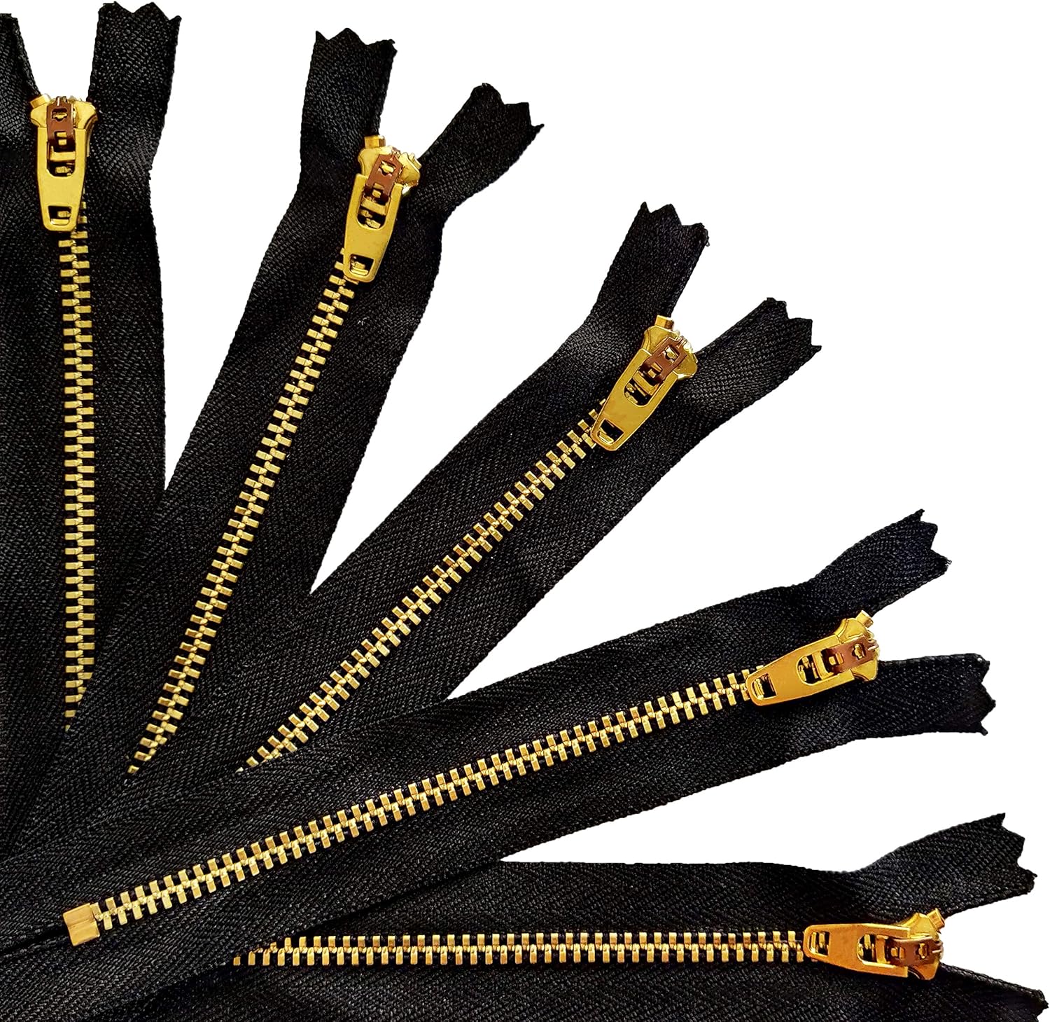 Amazon.com: KGS Metal Zippers | #5 Metal Teeth | 5 Pieces/Pack | Size ...