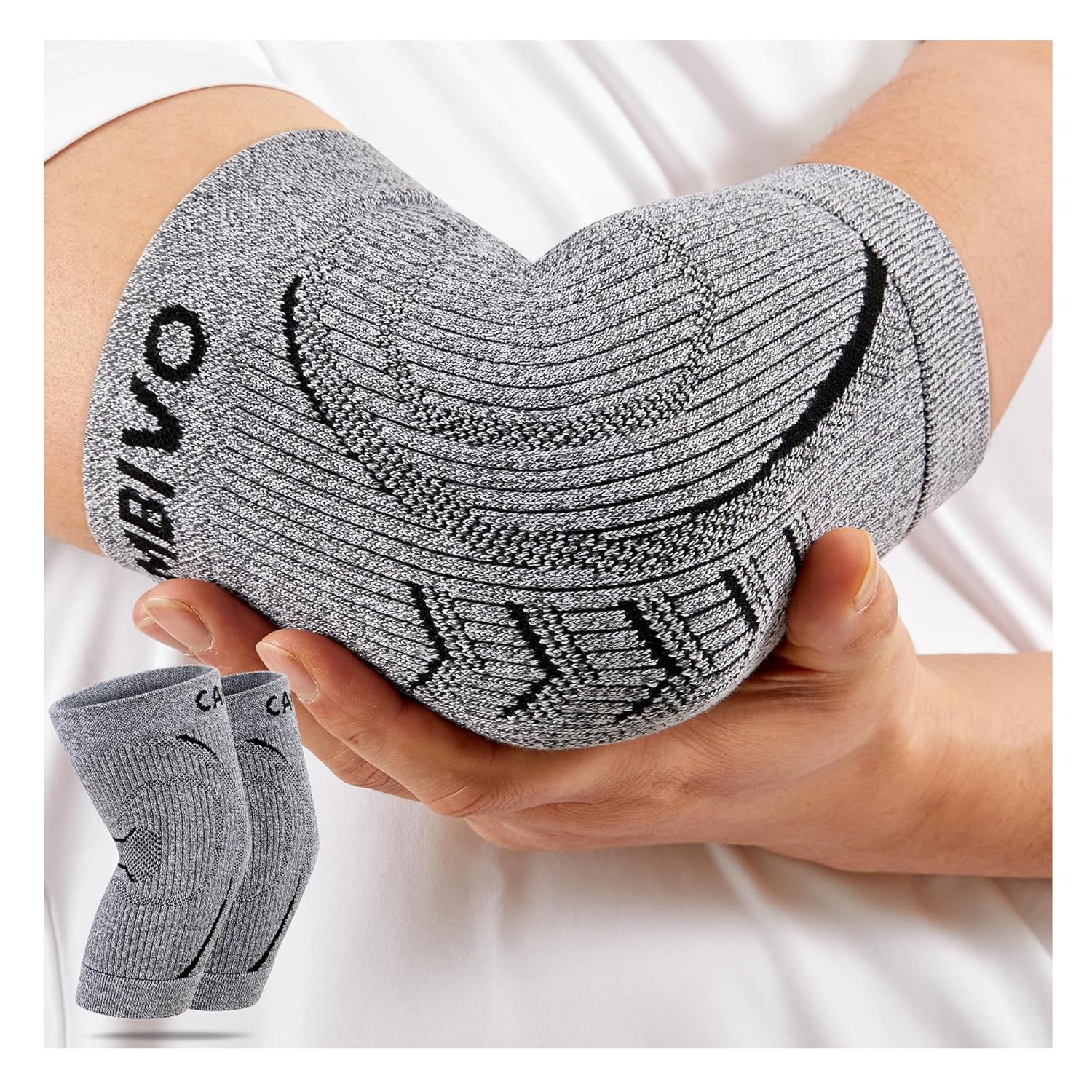 Amazon.com: CAMBIVO 2 Pack Elbow Brace for Women and Men, Elbow ...