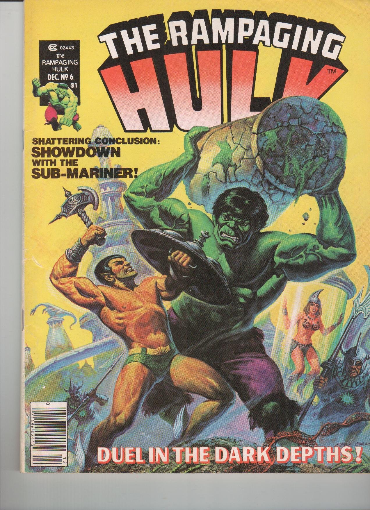 Amazon.com: Rampaging Hulk #6 (Marvel Magazine) 1977 Sub-Mariner: Doug ...