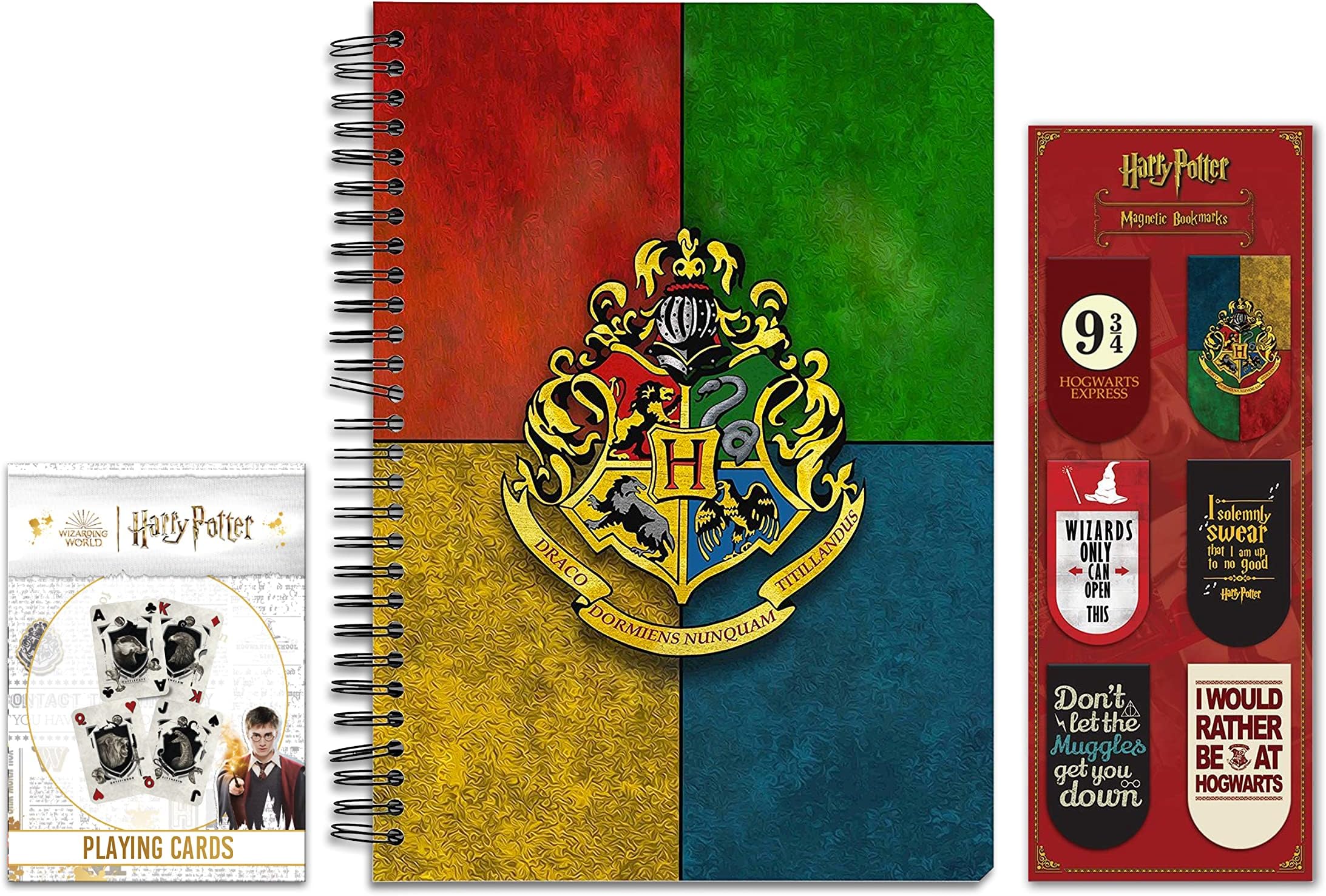 MCSID RAZZ - Harry Potter - Combo Pack of 3 (Playing Cards + A5 House ...