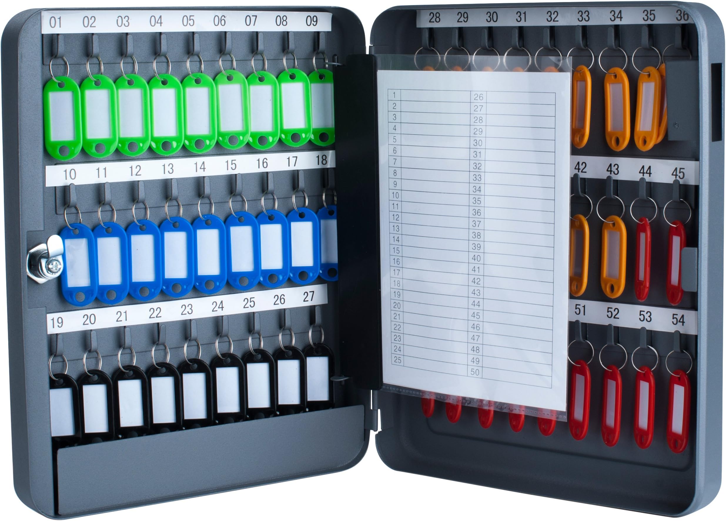 Durable 195610 Keybox Board Panneau Mural pour 24 Porte-clés Keyclip ...